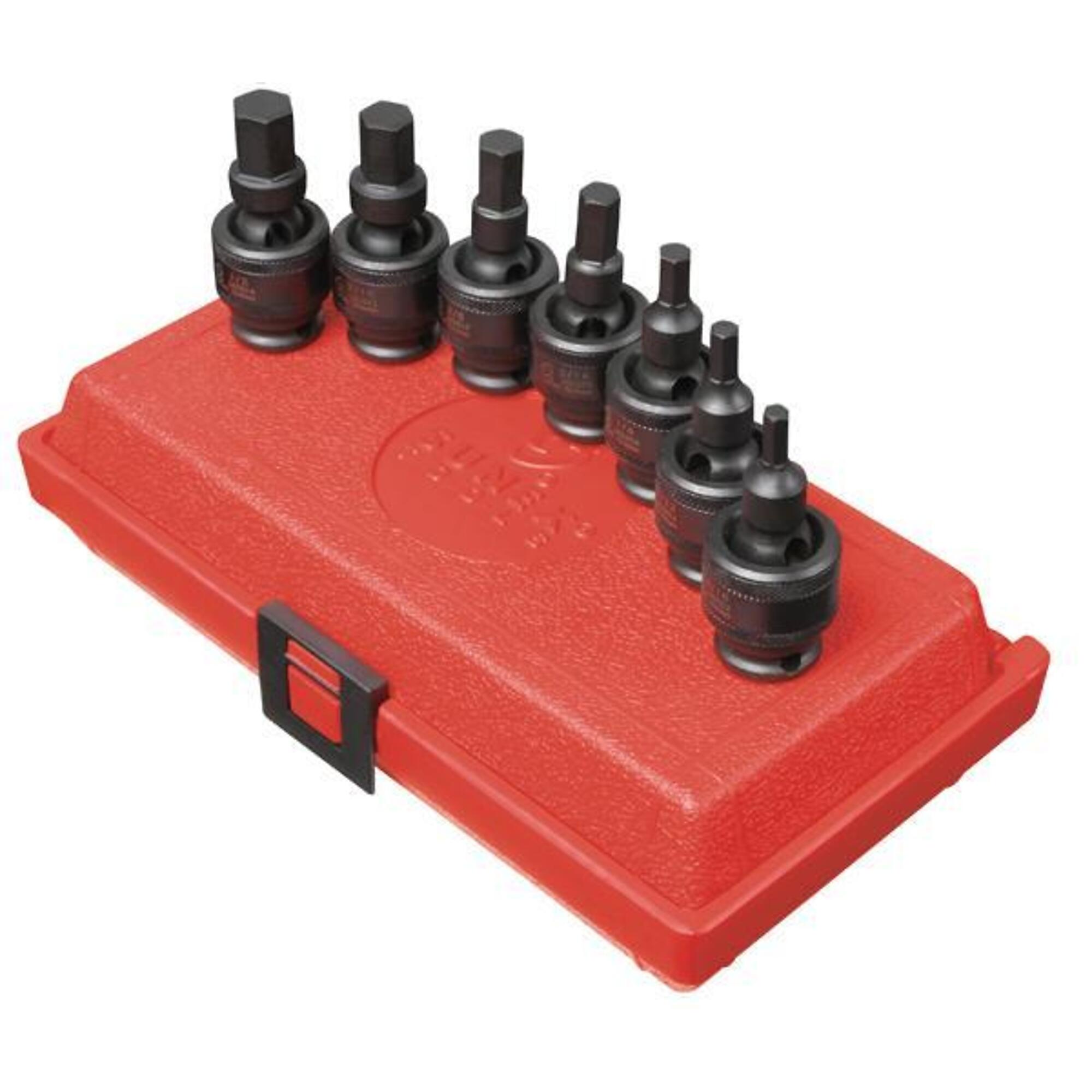 Sunex Tools, 3/8in. Dr SAE Universal 7 Pc Hex Impact Bit Sockets ...