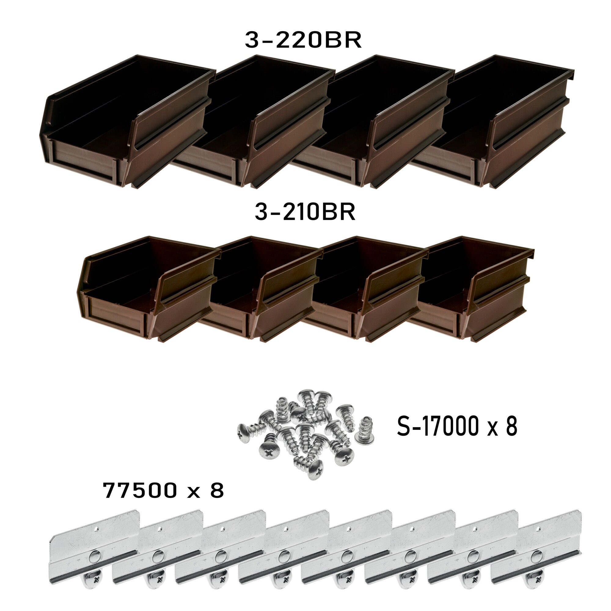 Triton Products DuraHook BinKits LocBin Hanging and Interlocking Bins ...