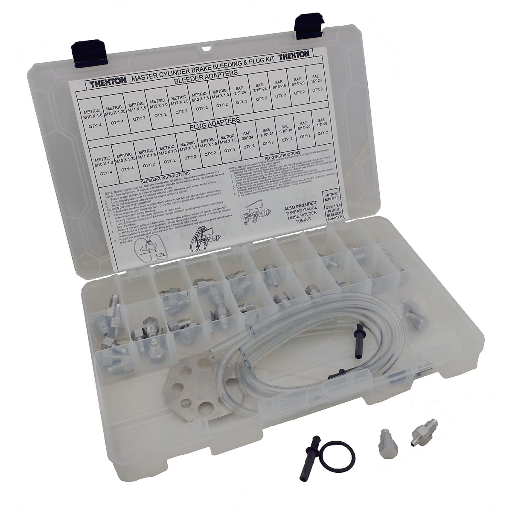 Thexton, MASTER BRAKE BLEEDER AND PLUG KIT, Model# THX849 | Northern Tool