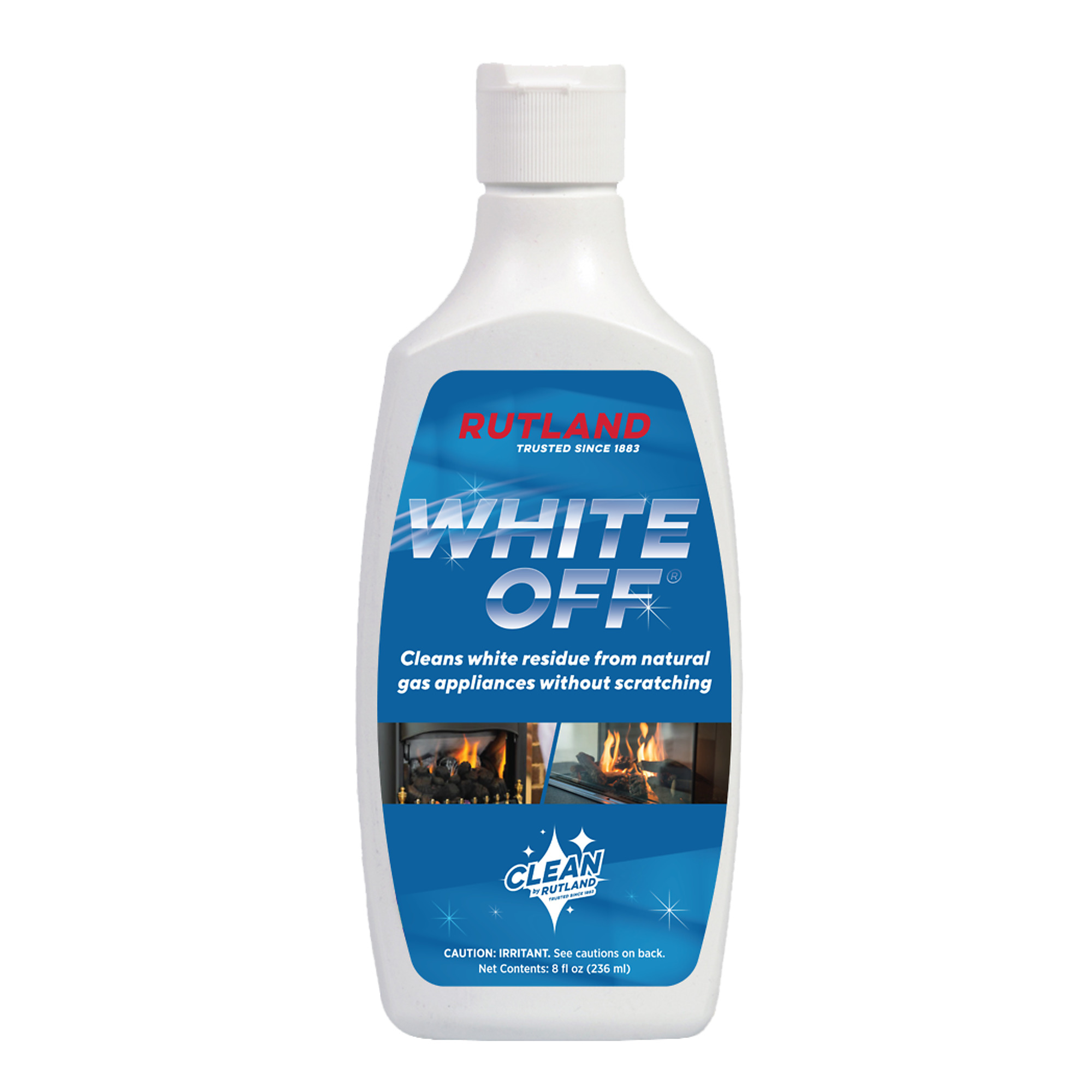 Rutland, White-Off Glass Cleaning Cream, 8 fl oz. Bottle, Model# 565 ...