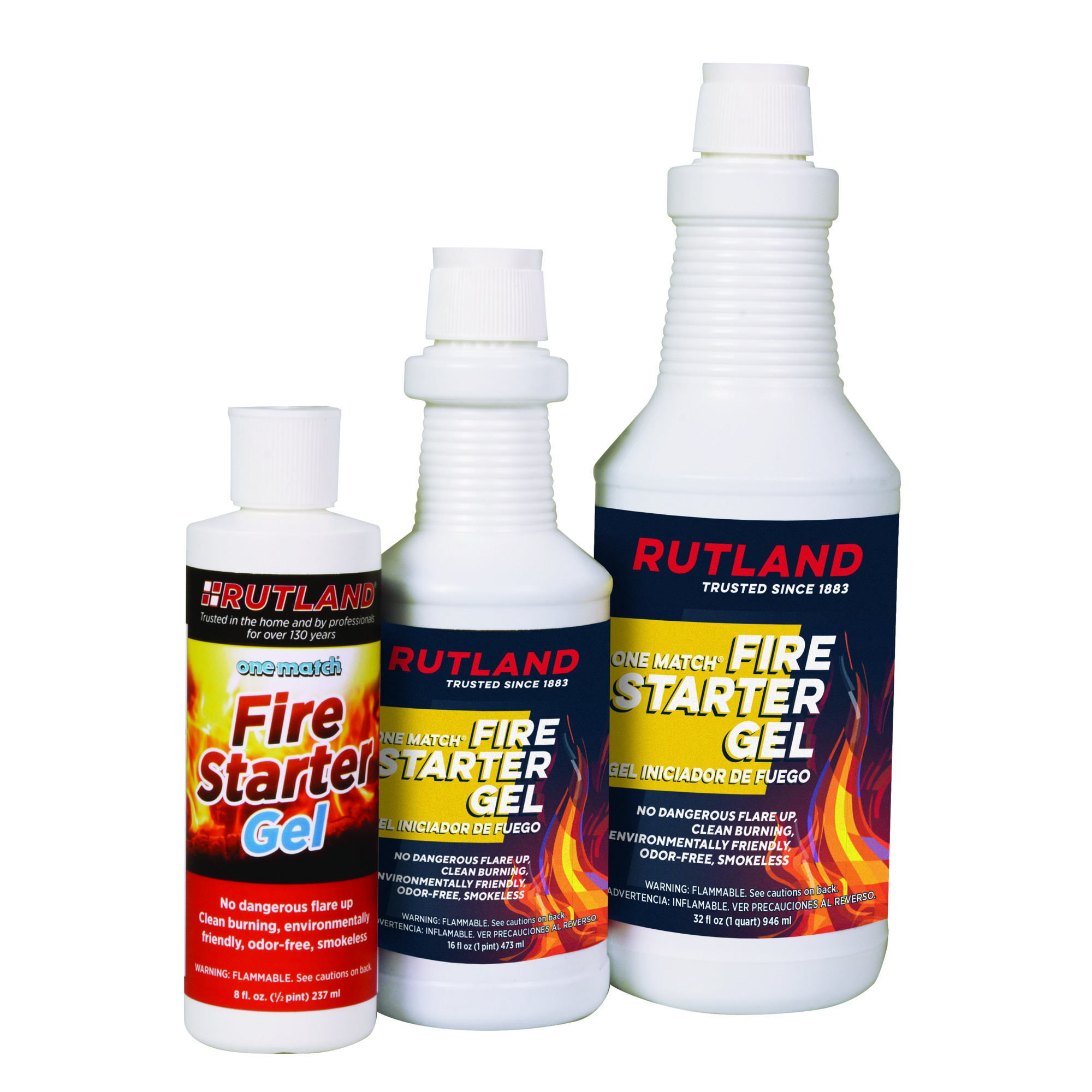 Rutland, One Match Fire Starter Gel, 32 fl oz, Bottle, Model# 49Q ...