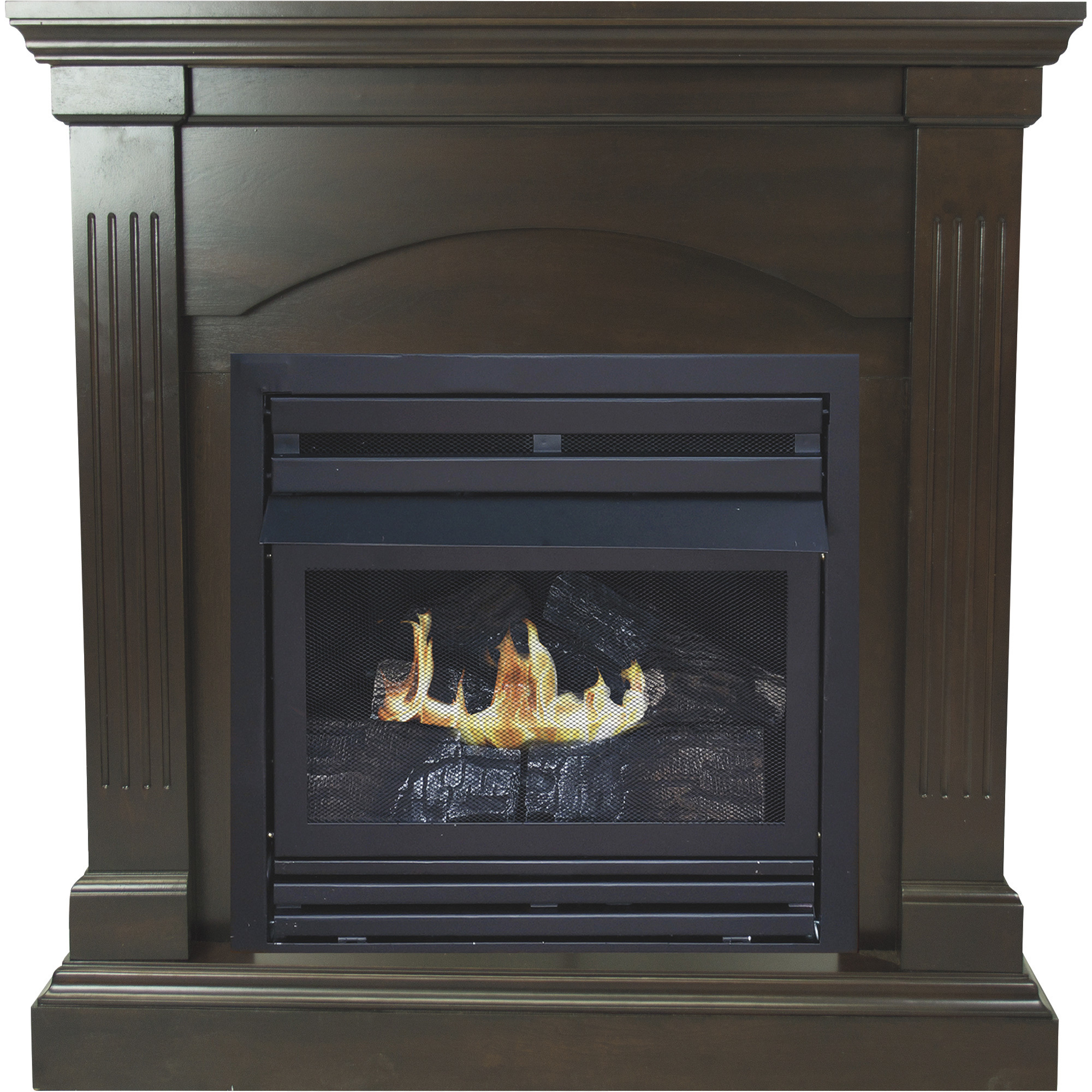 Pleasant Hearth Compact Vent-Free Fireplace, 20,000 BTU, 36in., Natural ...