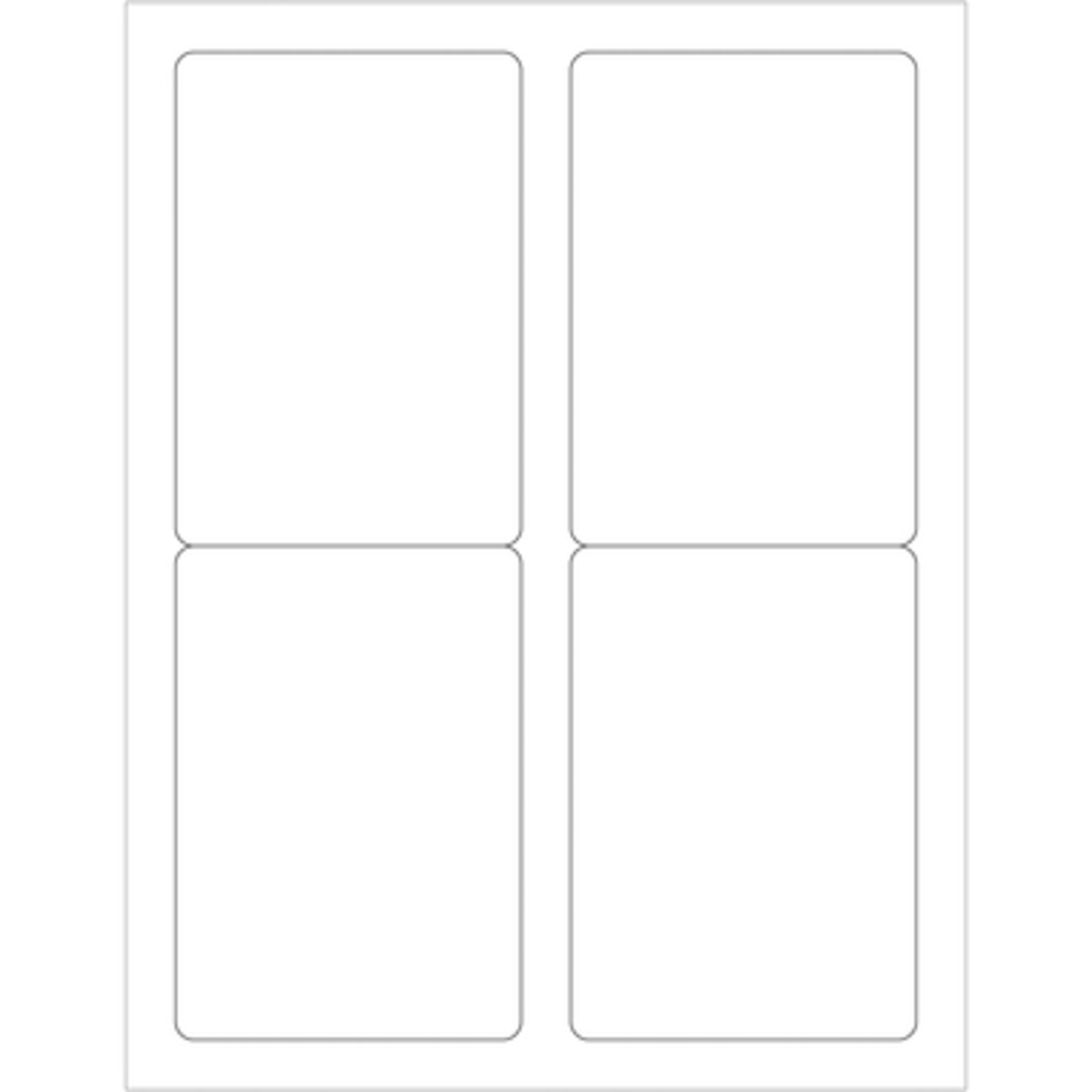 3 1/2 x 5in. White Recta Laser Label 400/CS, Model# LL119 | Northern Tool