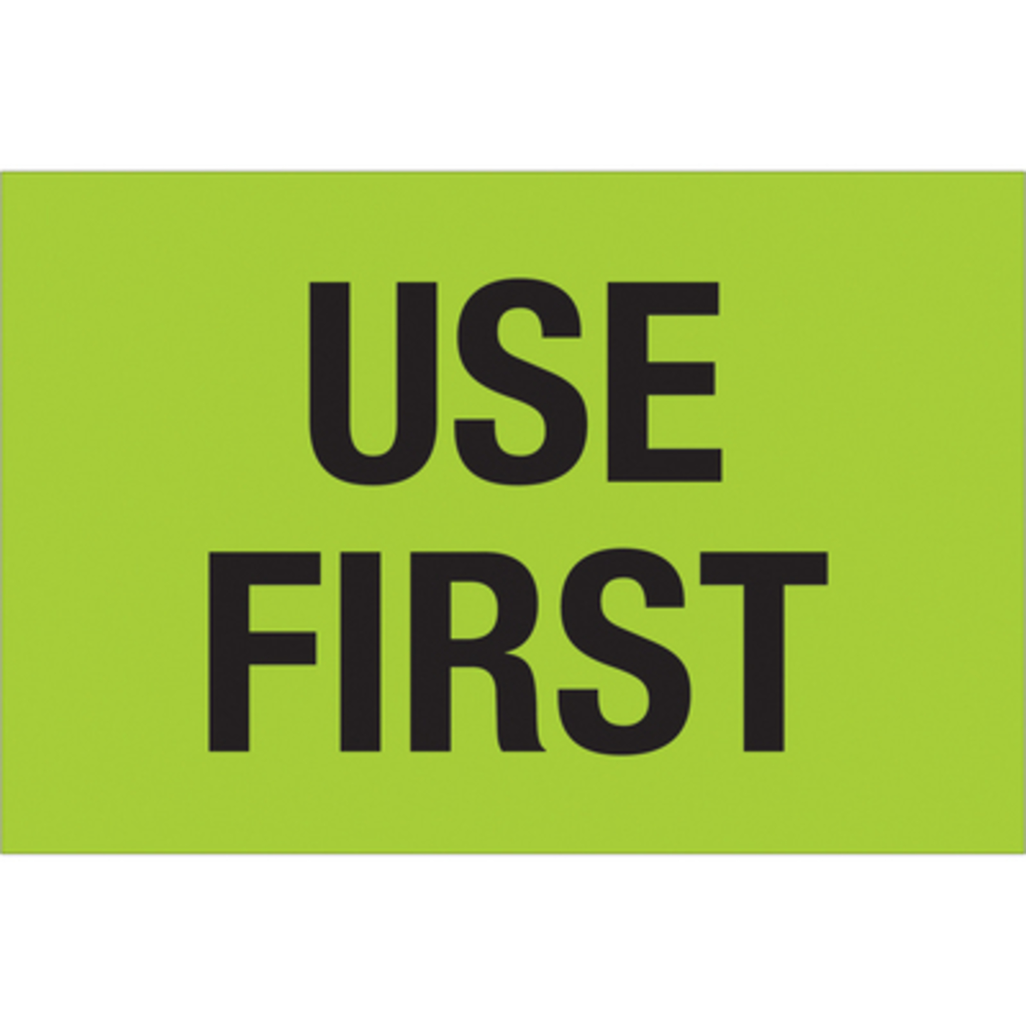 2 x 3in. - \"Use First (Fluo Green Label 500/CS, Model# DL1136 ...