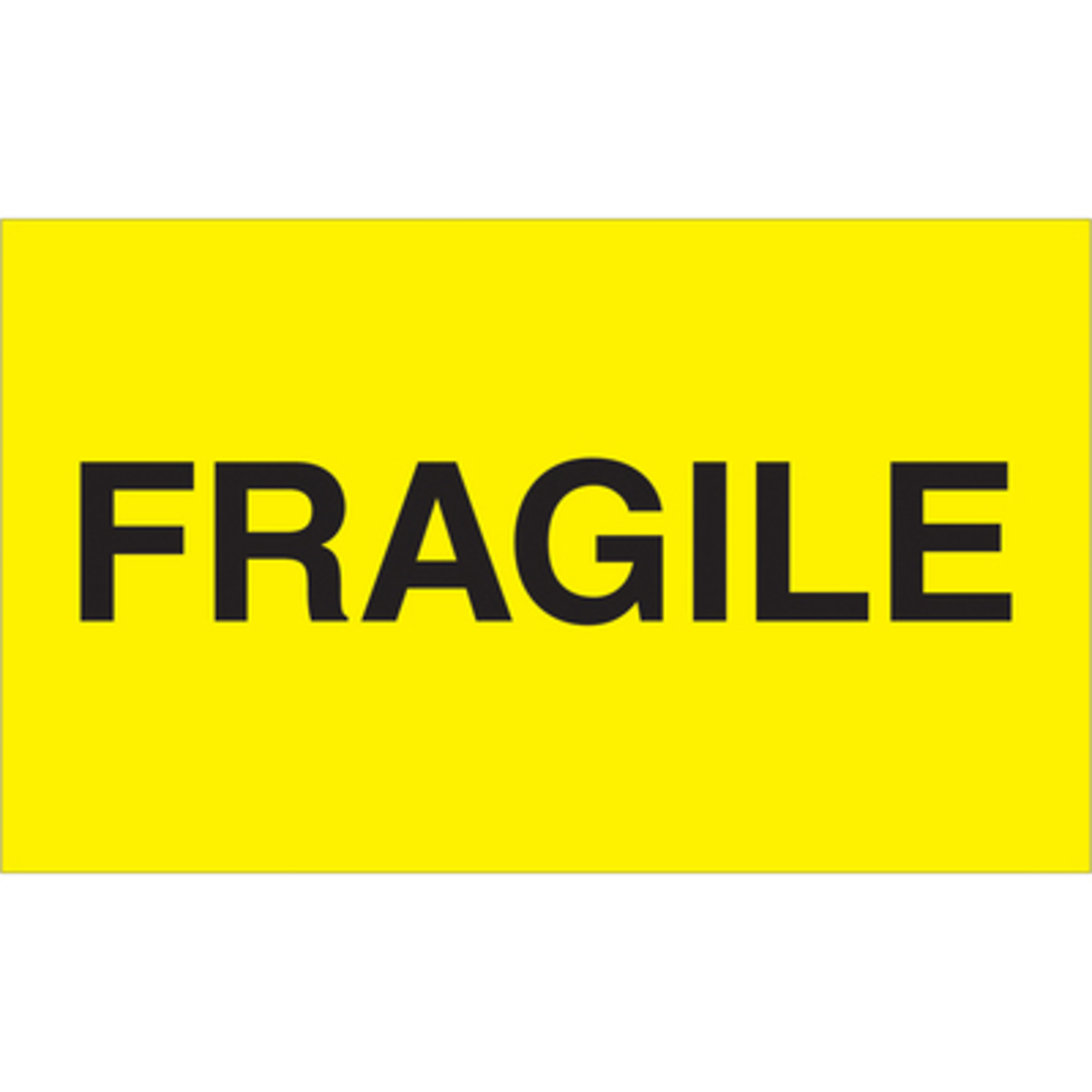 3 x 5in. - \"Frag (Fluo Yello Label 500/CS, Model# DL2422 | Northern Tool