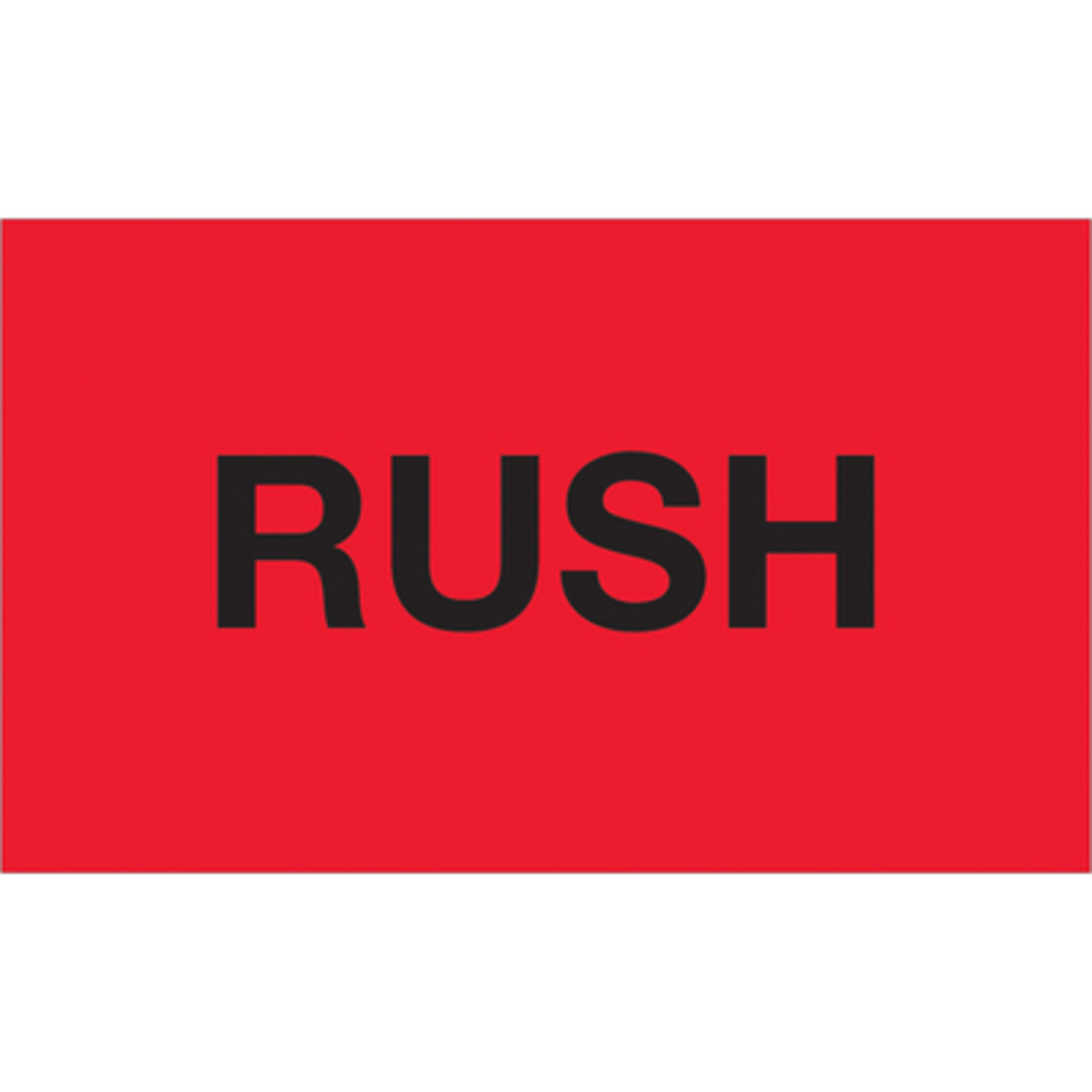 3 x 5in. - \"Rush (Fluo Red) Label 500/CS, Model# DL1368 | Northern Tool