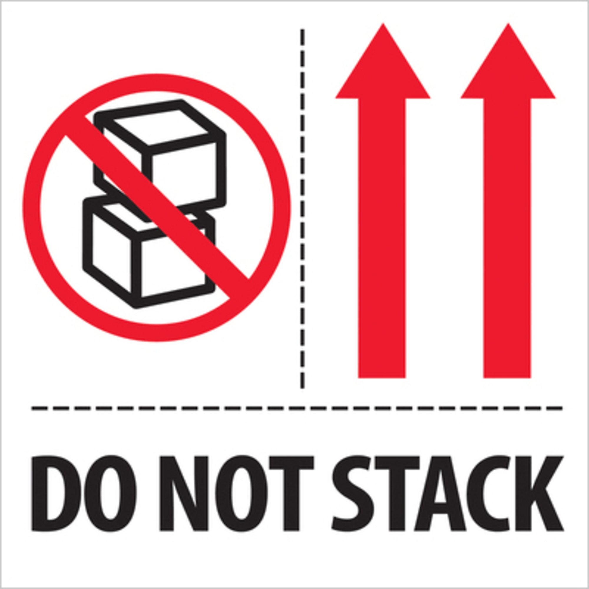 4 x 4in. - \"Do Not Stack Label 500/CS, Model# IPM324 | Northern Tool