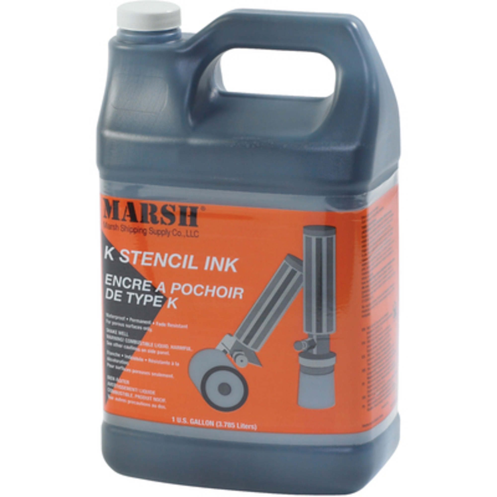 Marsh K-1 Gallon of Black Ink - Permanent, Waterproof, Light Resistant ...