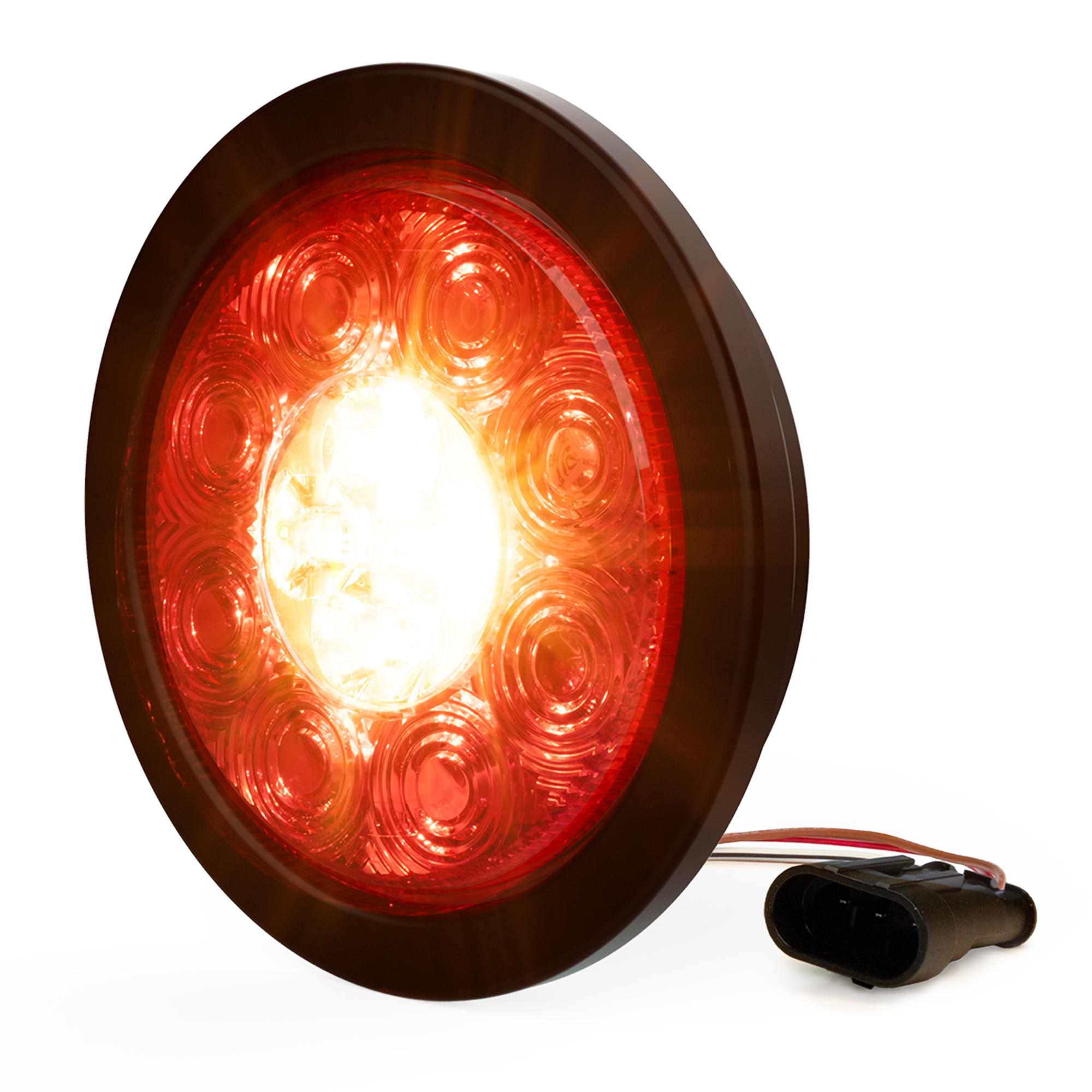 ECCO, DIRECTIONAL,4in. ROUND,STTR-W,AMP, Light Type LED, Lens Color ...