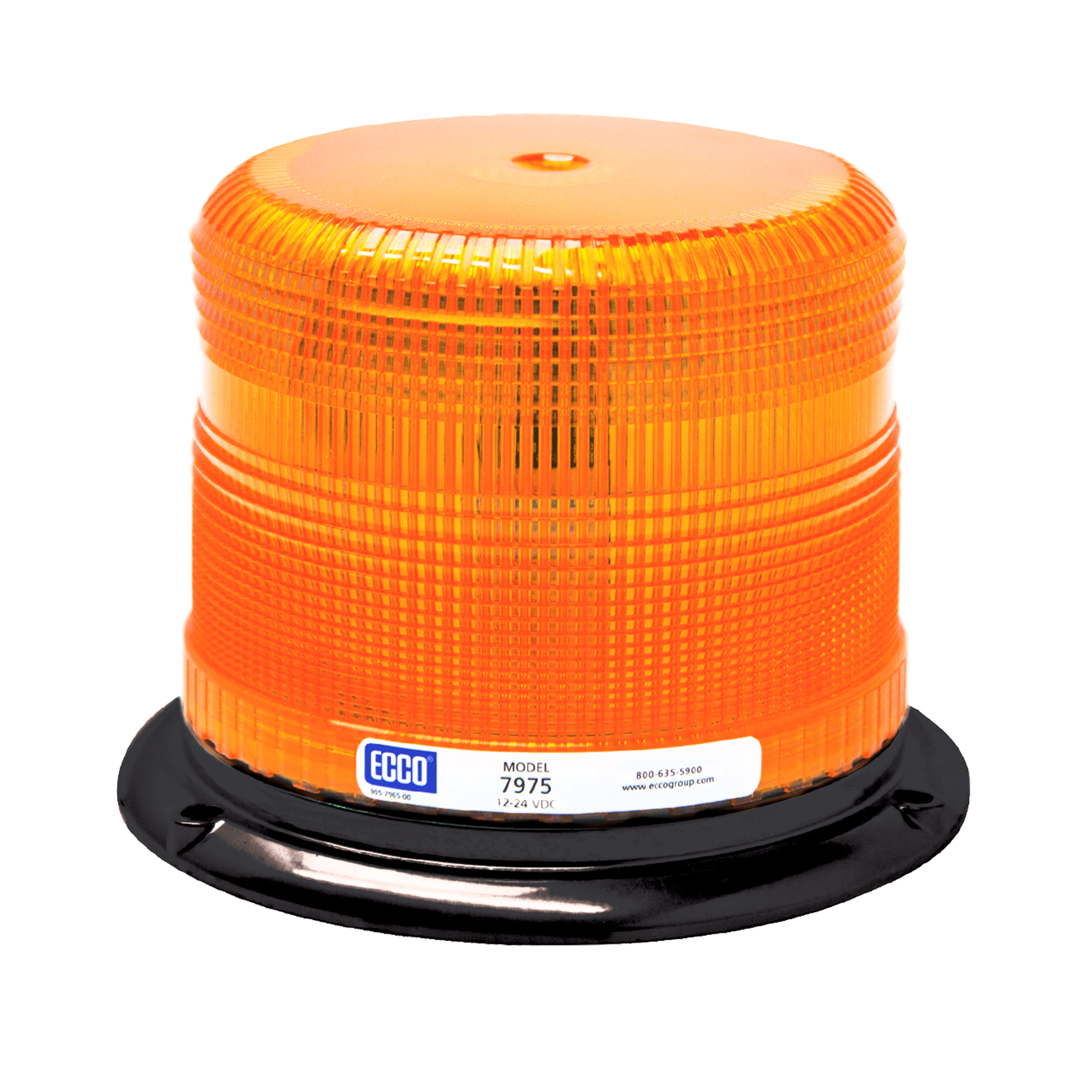 ECCO, LED Beacon: epoxy filled,11 flash patterns, amber, Light Type LED ...
