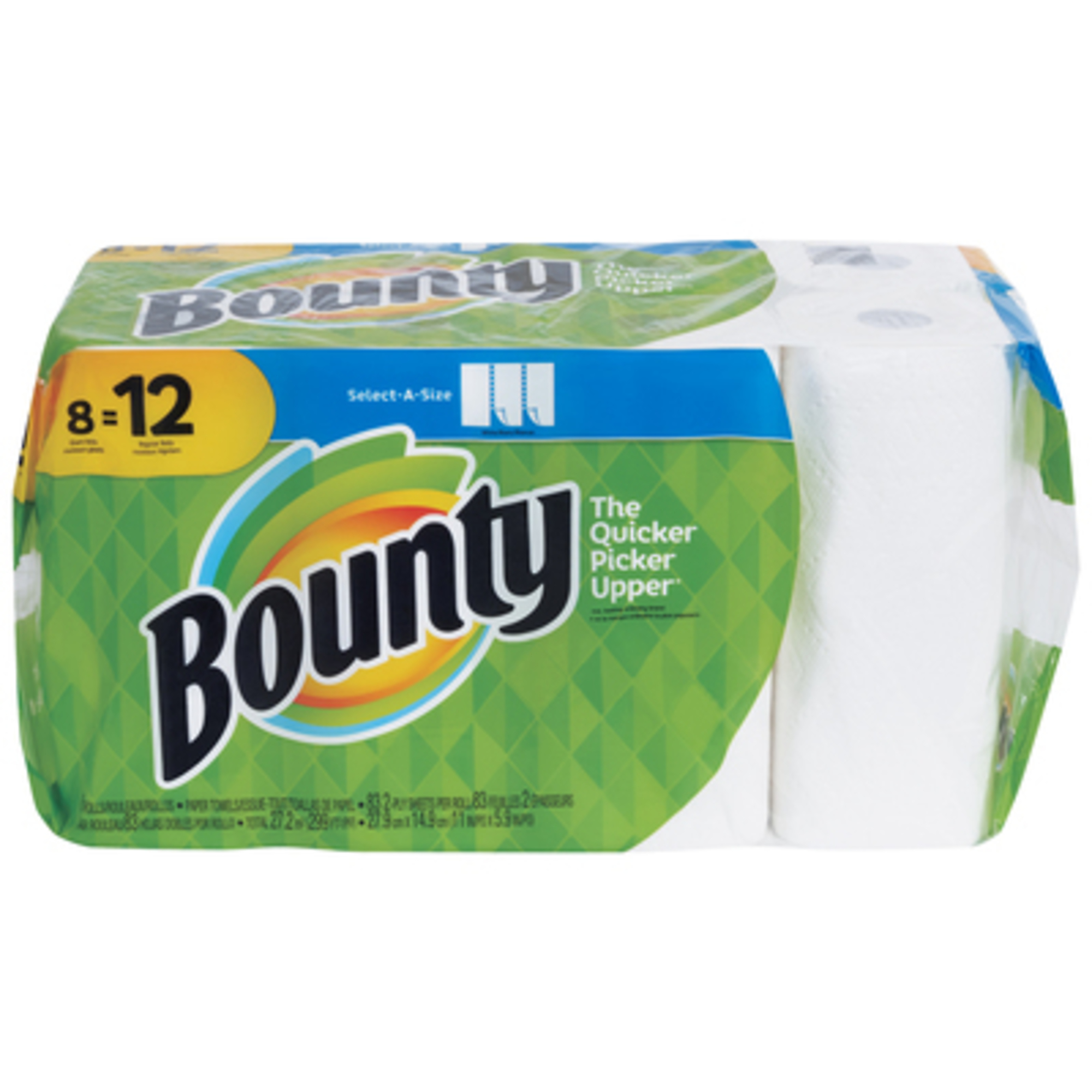 Bounty, Bounty Select-A-Size Paper Towels 8/CS, Color Family White ...