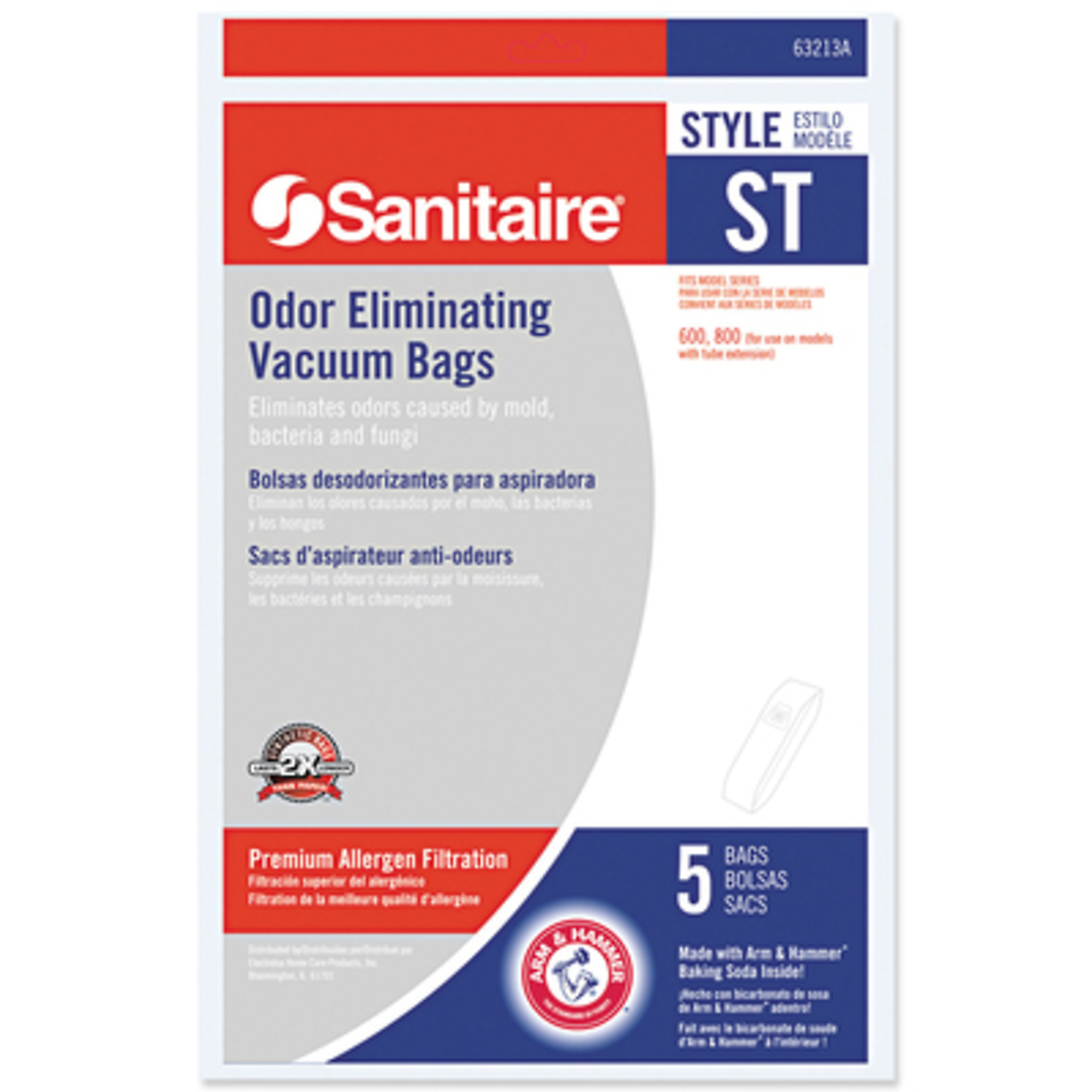 Sanitaire, Sanitaire R Bags for the VCM150in.dustr 5/CS, Color Family ...
