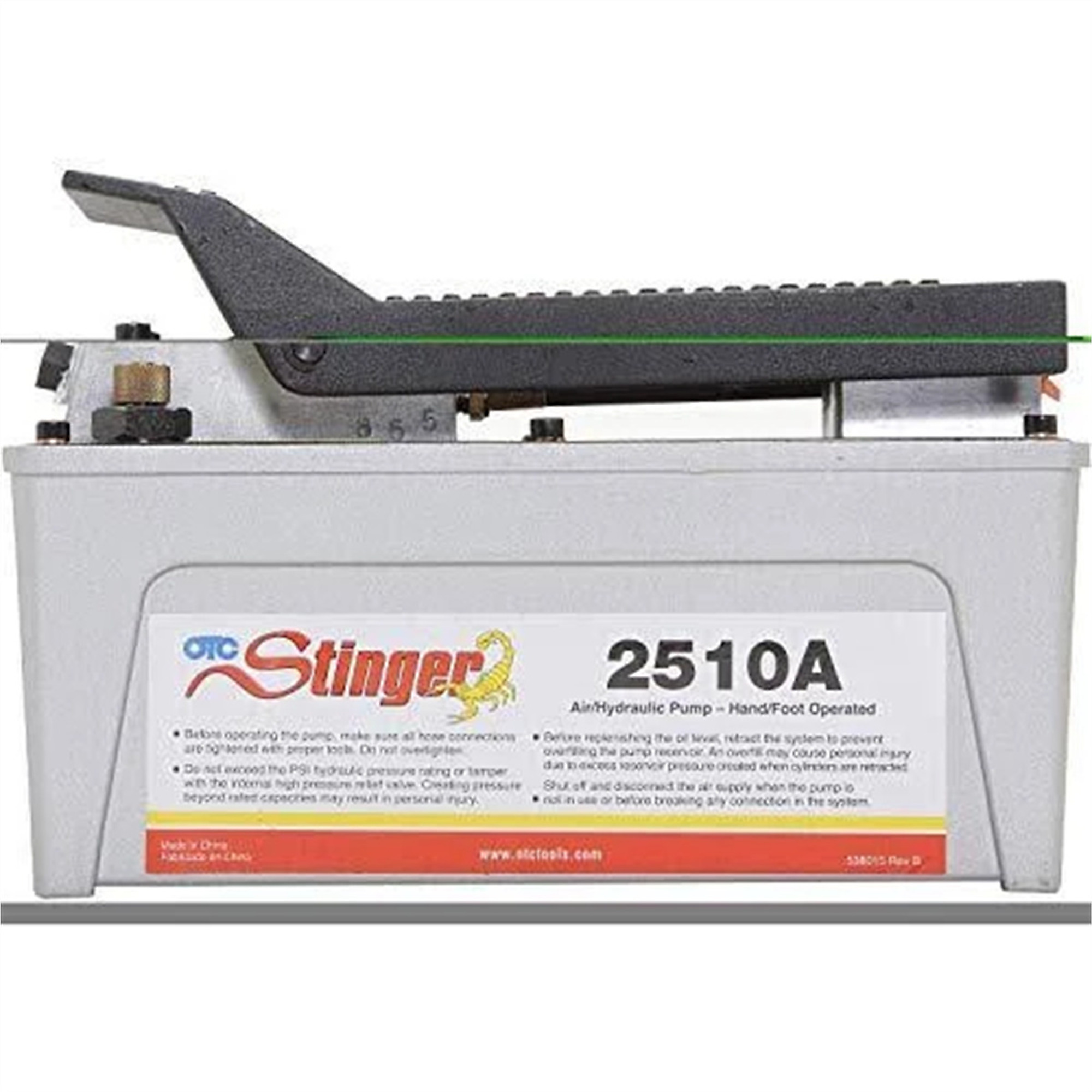 OTC Stinger Air/Hydraulic Pump — 98 Cu. In. Oil Capacity, Model ...