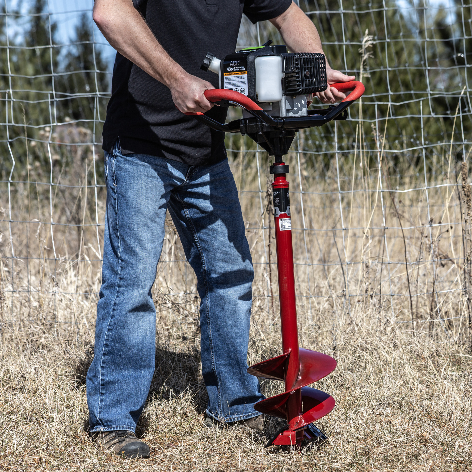 Earthquake, 1-Person Earth Auger Powerhead, 43cc 2-Cycle Viper, Model ...