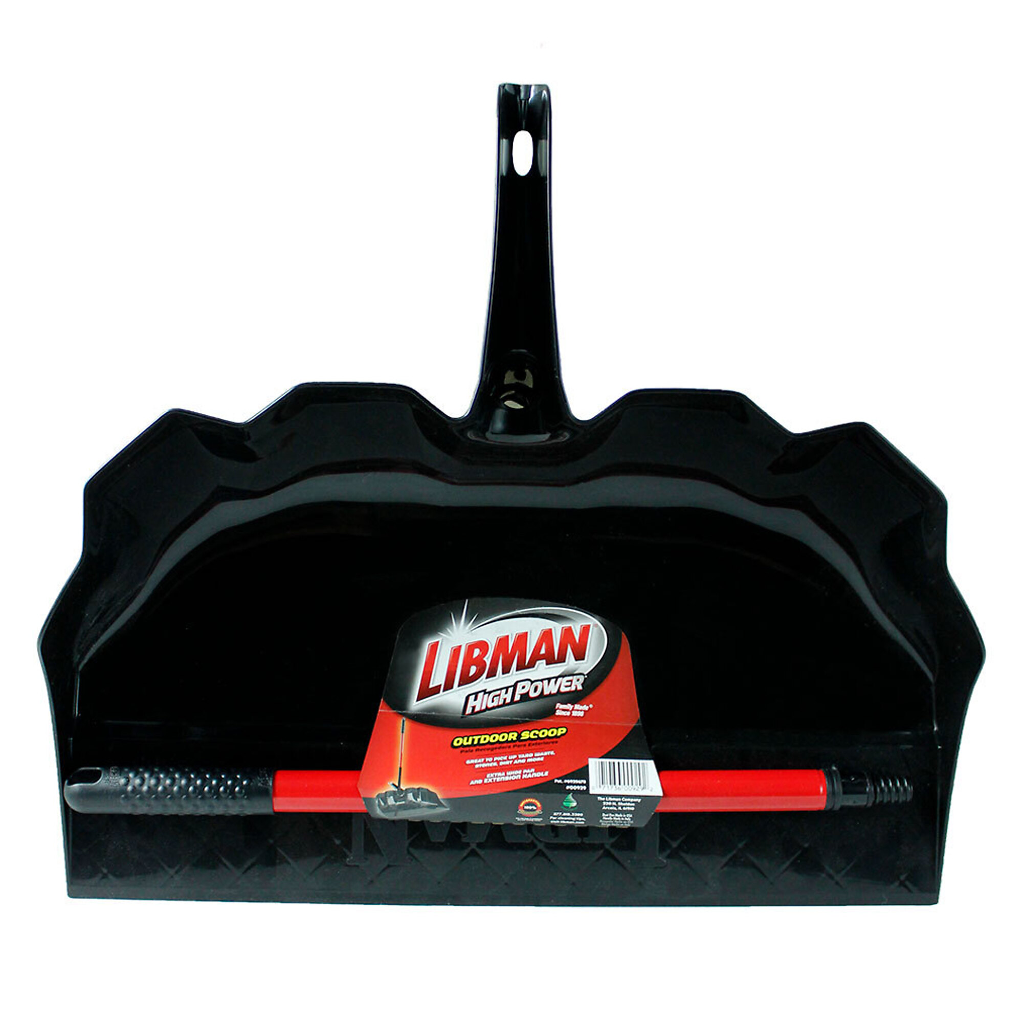 Libman Commercial, 22in. Outdoor Scoop with Handle 3PK, Width 22 in ...