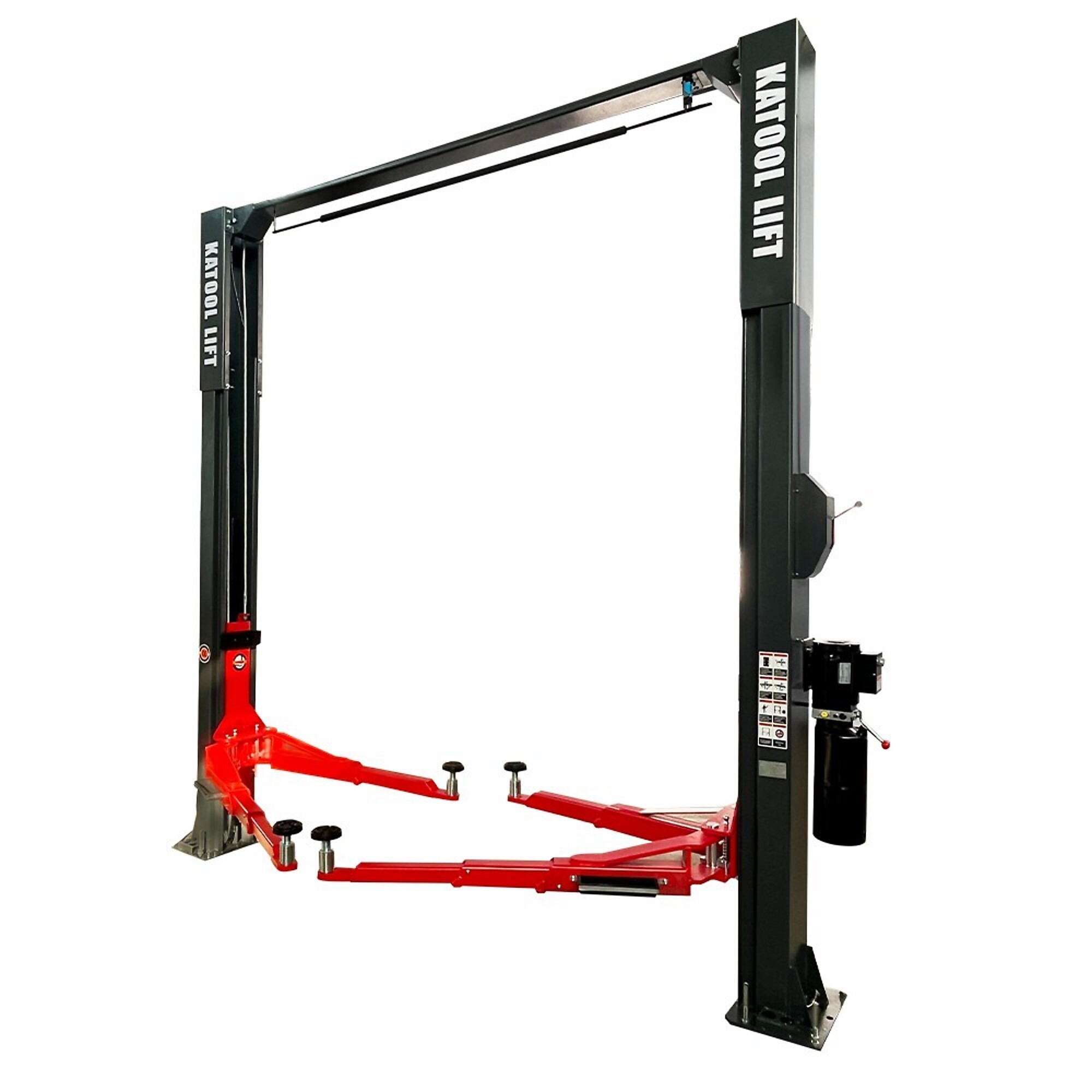 Katool 2-Post Asymmetrical Vehicle Lift, 11,000-Lb. Capacity, 3 HP ...