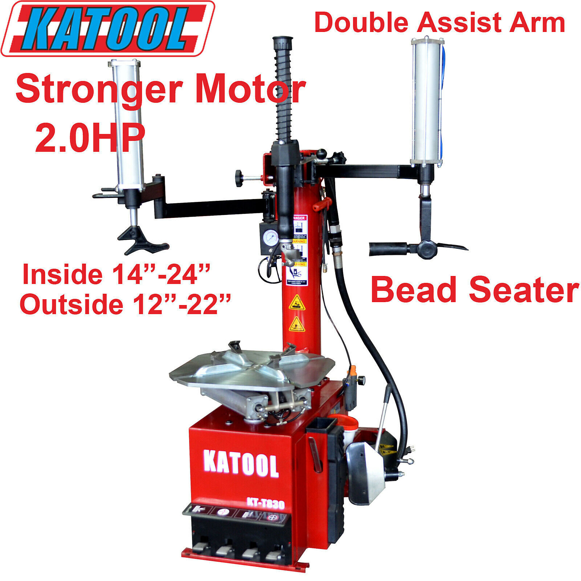 KATOOL, Swing Arm Tire Changer Electric Lever, Volts 110 Model# KT-830 ...