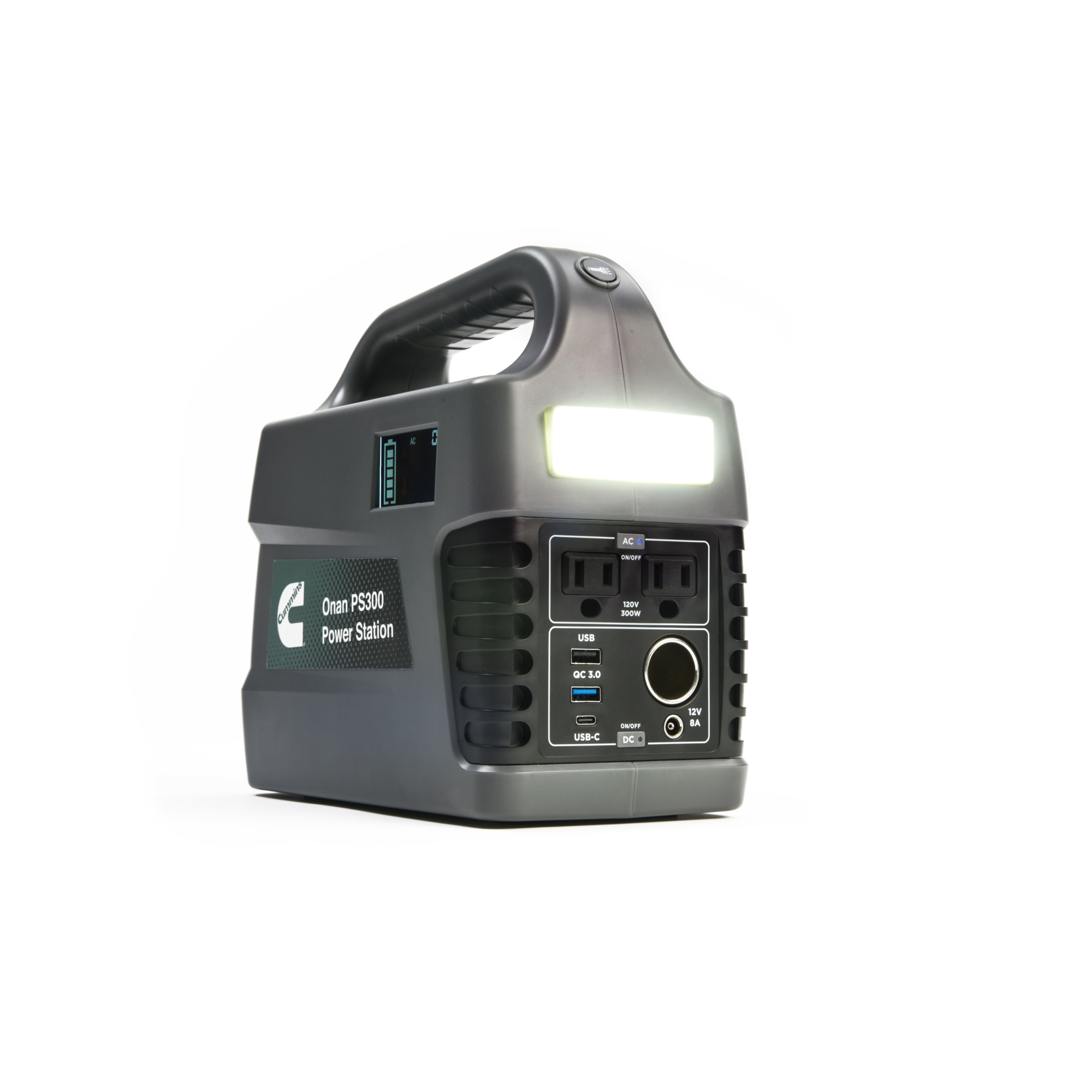 Cummins Onan, Portable Power Station, Volts 120 Running Watts 300 W ...