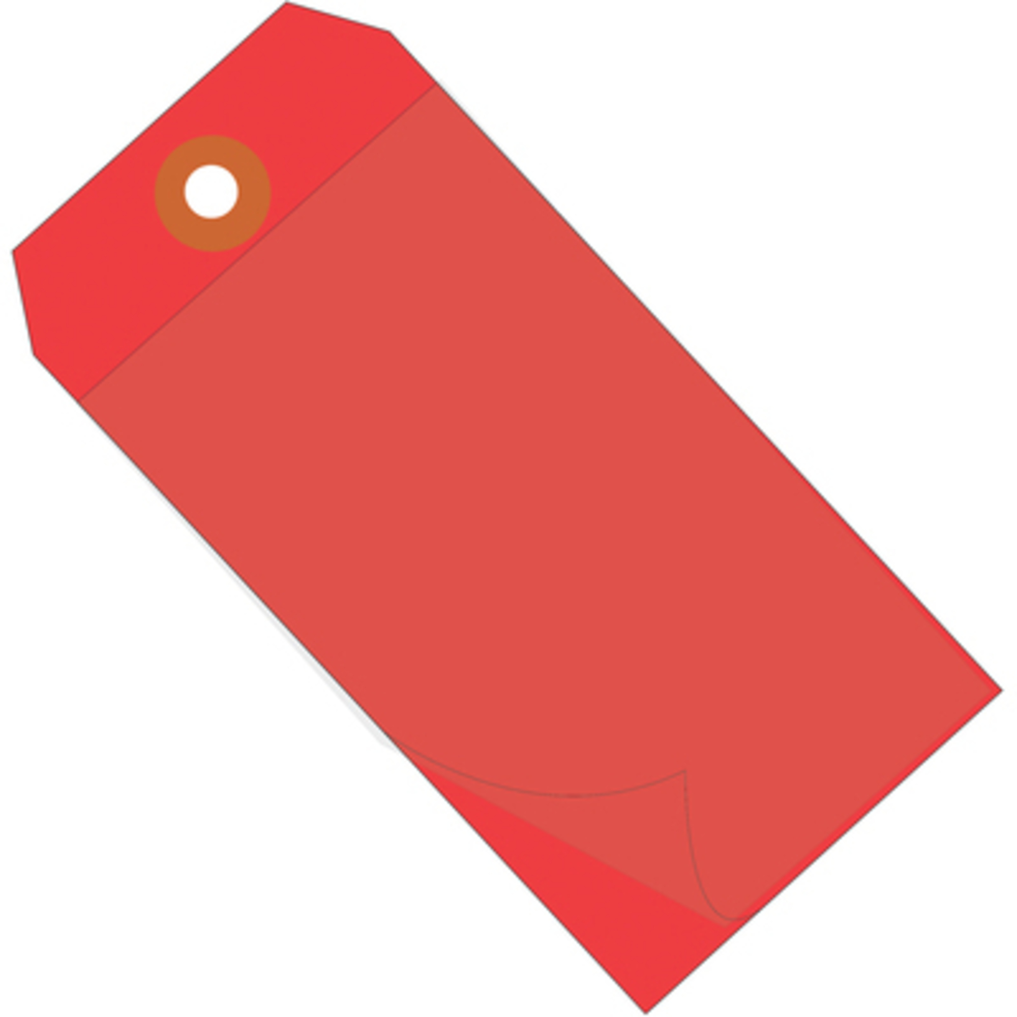 4 3/4 x 2 3/8in. Red Self-Laminating Tags 100/CS, Model# G26025 ...