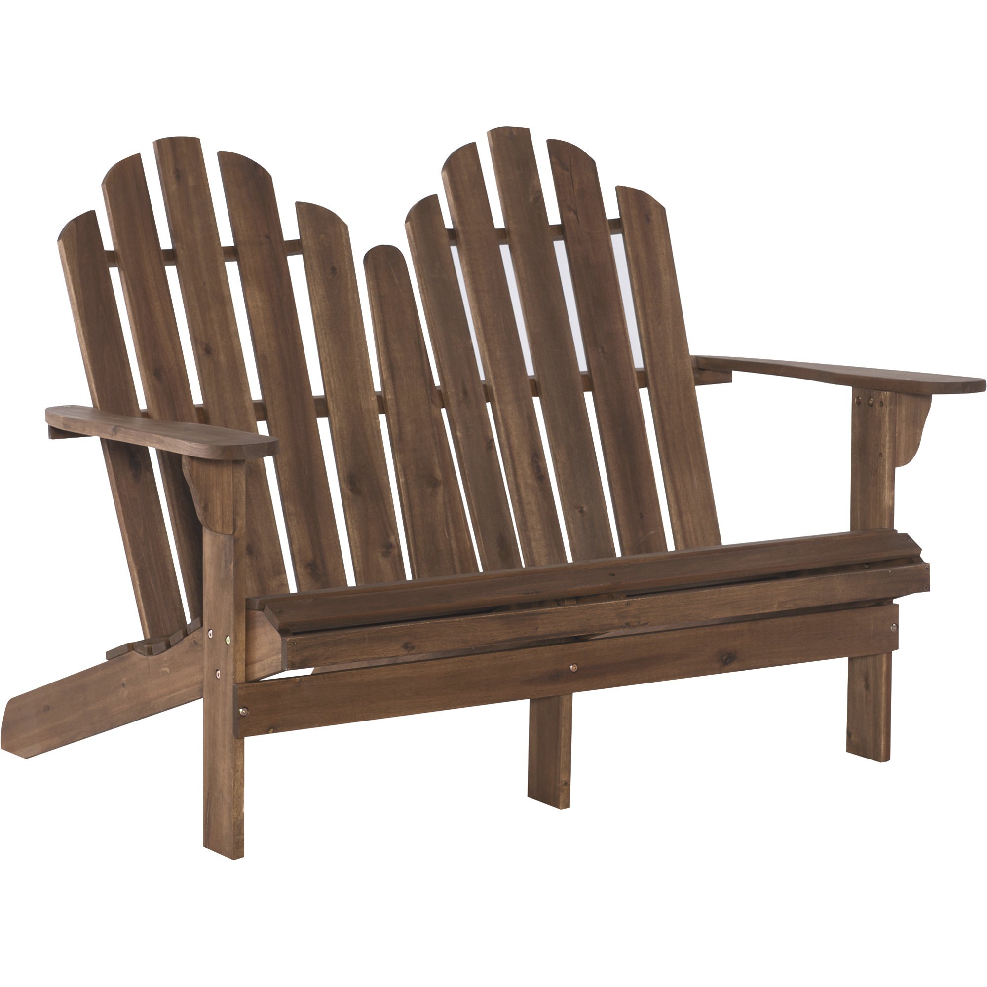 Linon Wood Adirondack Bench — Acorn Finish, Model# 21158T36-01-KD-U ...
