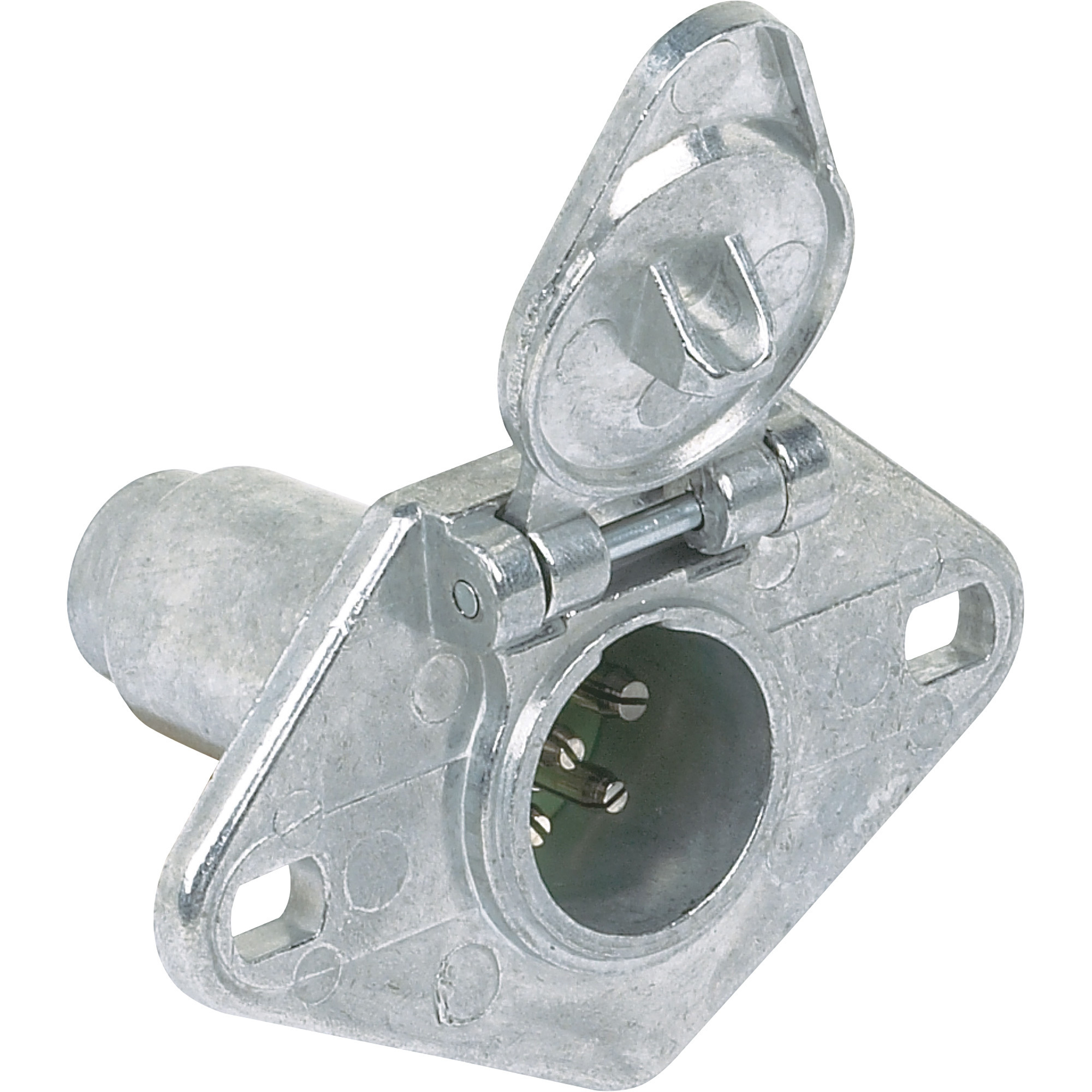 Hopkins Towing Solutions 6 Round Trailer Wiring Connector, Vehicle Side ...