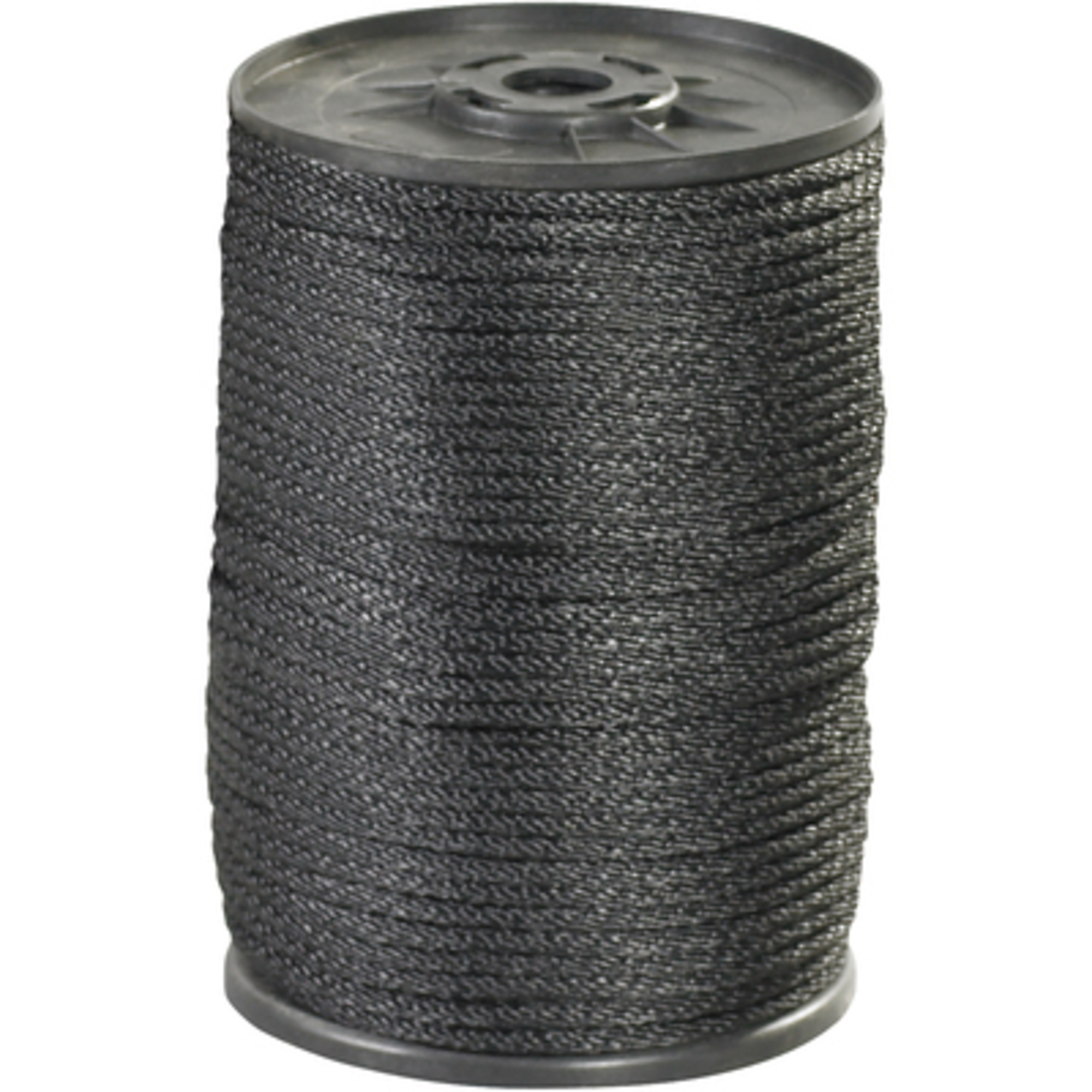1/8in., 320 lb, Black Solid Braided Nylon Rope 1/CS, Material Nylon ...