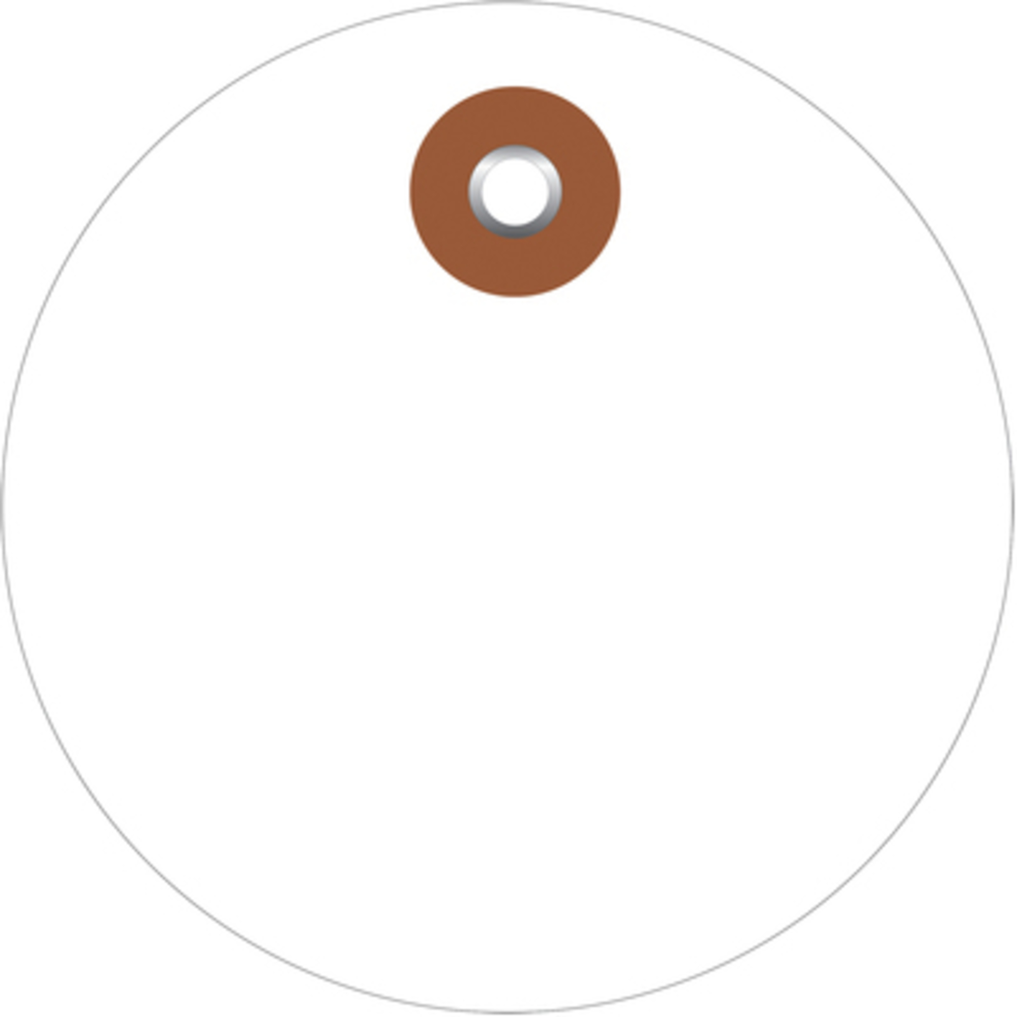 2in. White Plastic Circle Tags 100/CS, Model# G26064 | Northern Tool