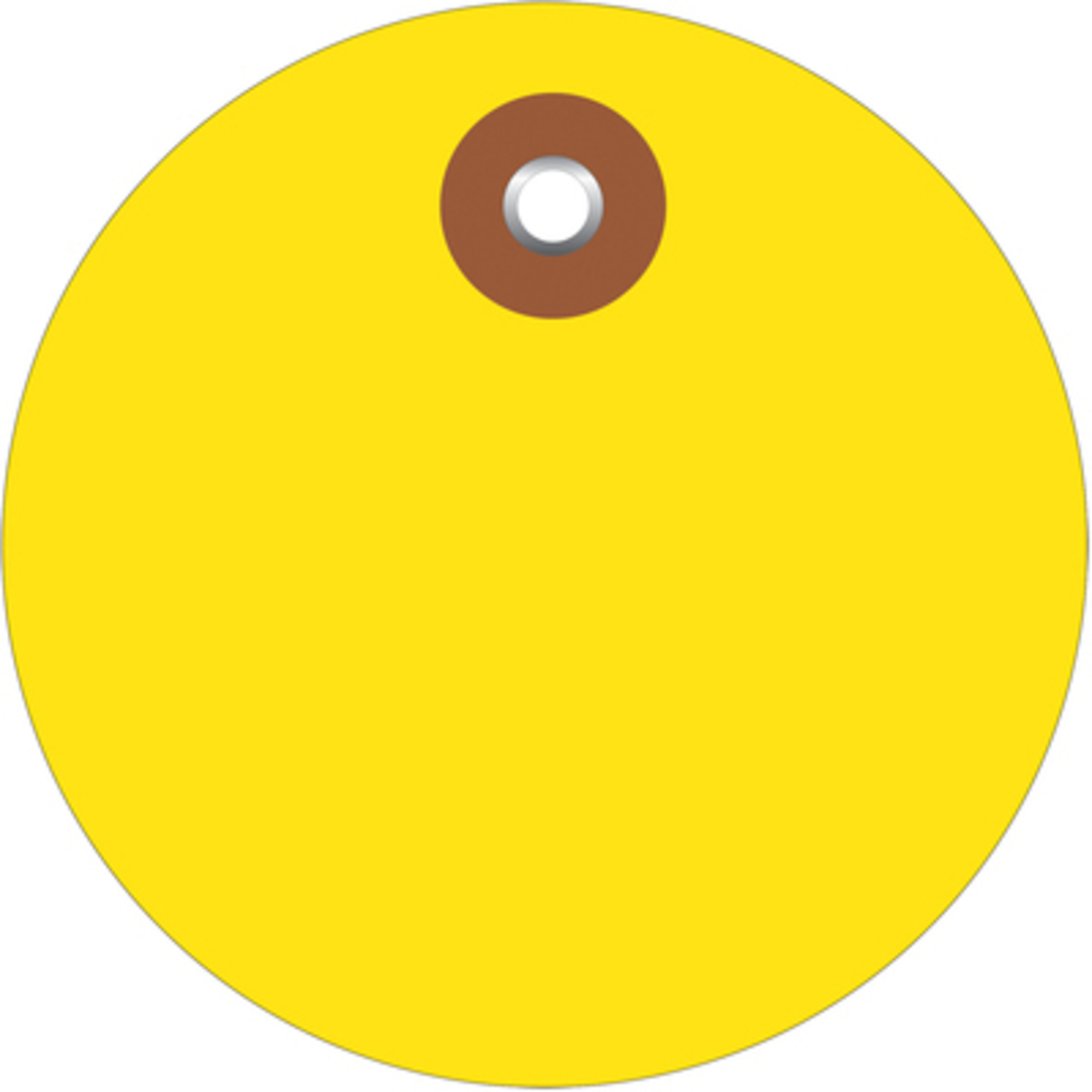 3in. Yellow Plastic Circle Tags 100/CS, Model# G26073 | Northern Tool