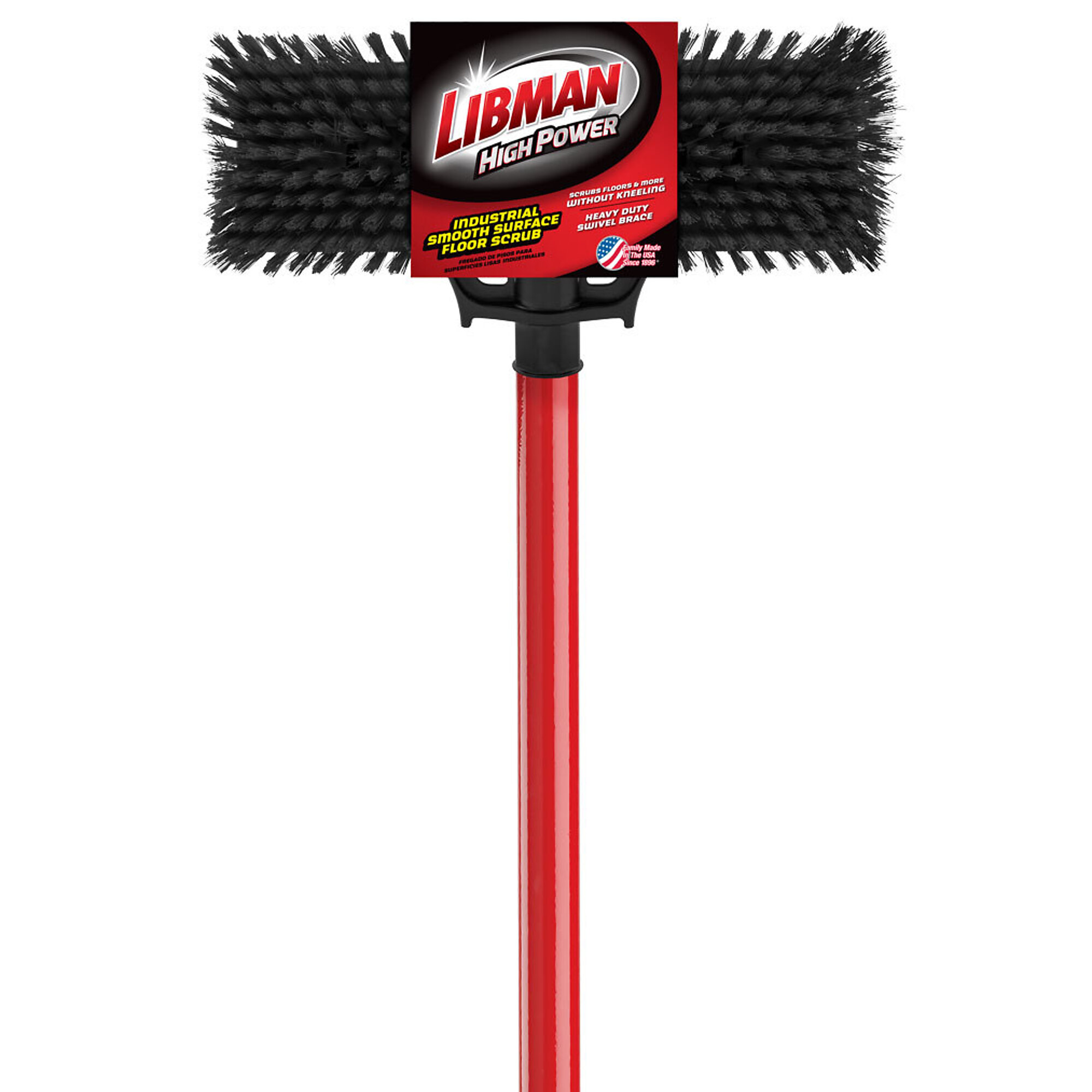 Libman Commercial, Industrial Heavy-Duty Floor Scrub 4PK, Width 13 in ...