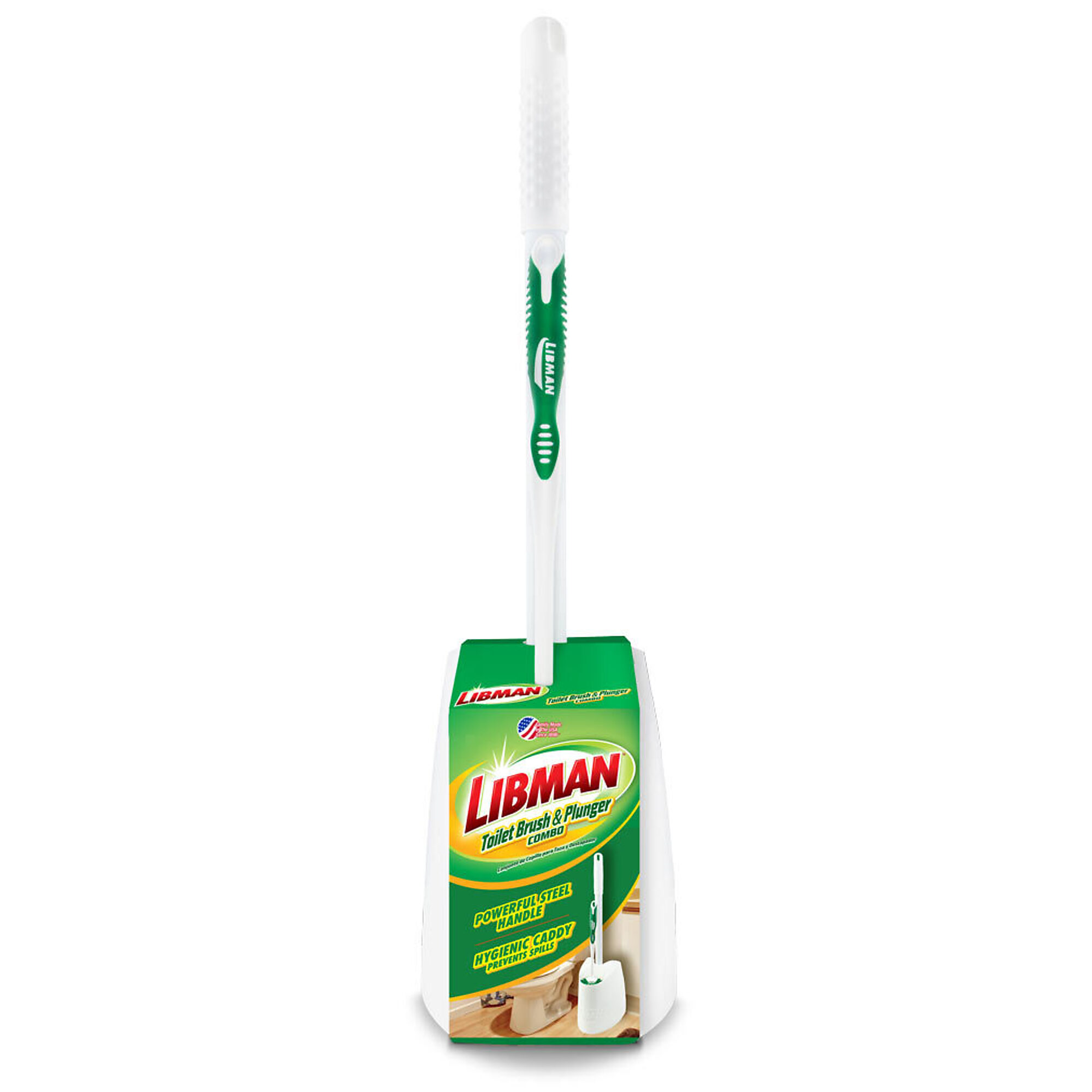 Libman, Toilet Brush Plunger Combo 2PK, Color Family White, Included ...
