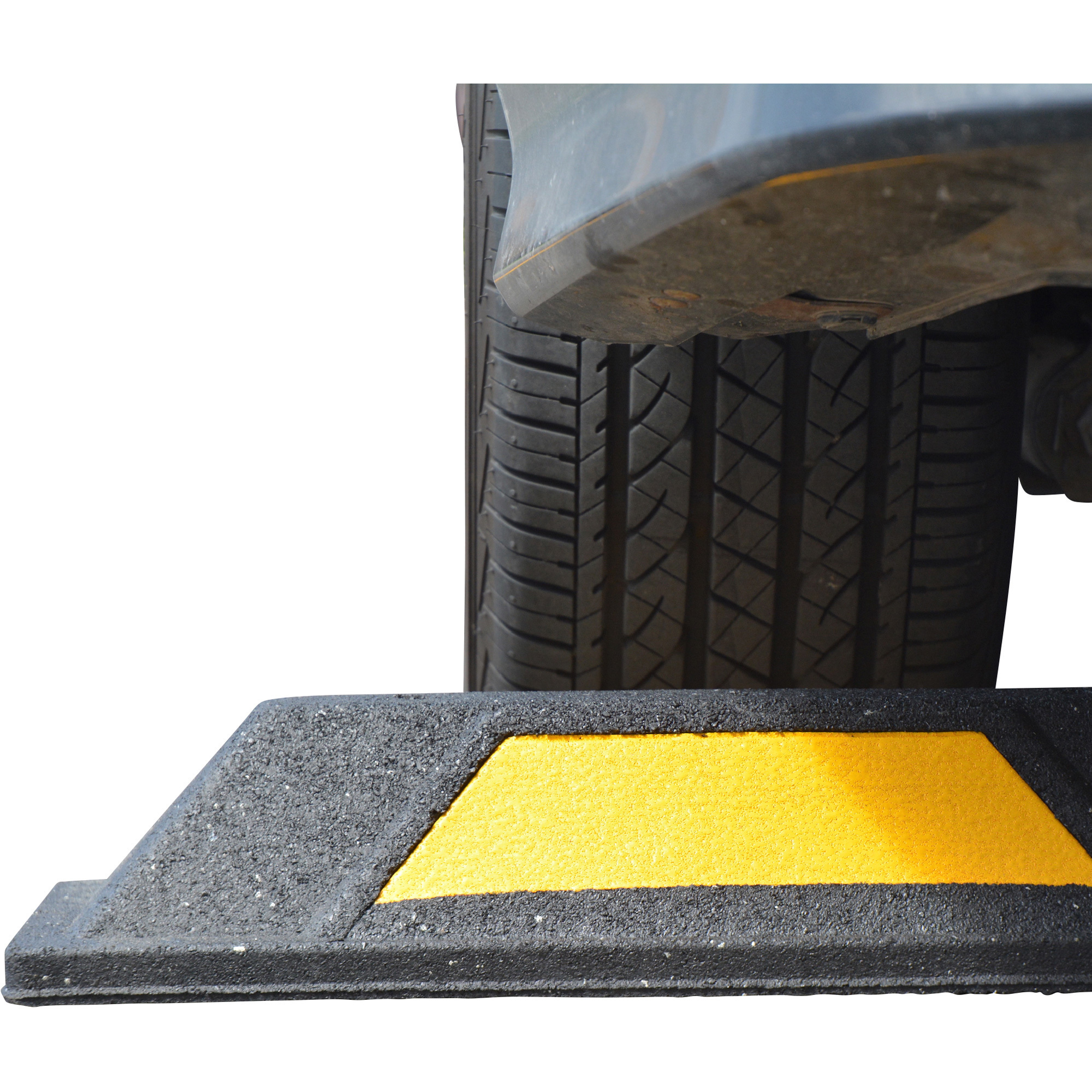 Technoflex Secure Parking Curbs with Reflective Stripe — 2-Pk., 20in.L ...