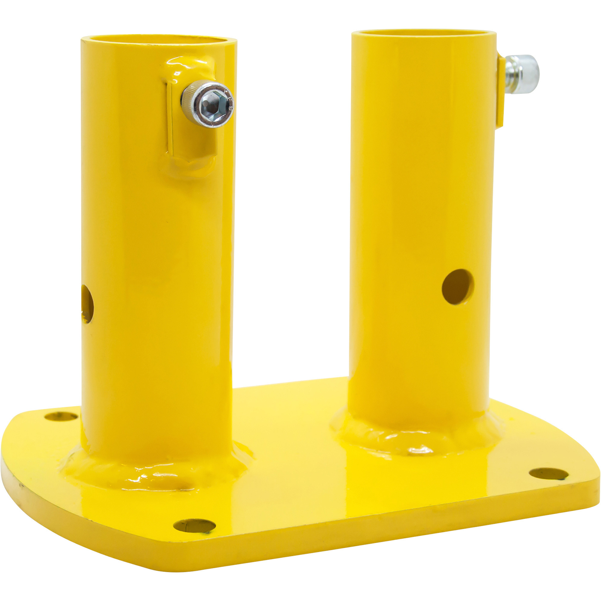 Safety Rail Company Permanent Mount with Socket Cap Set Screws-- Yellow ...