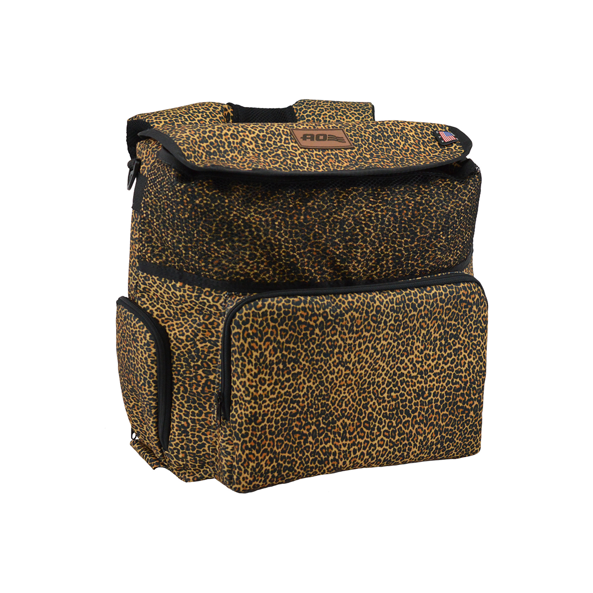 AO Coolers, 18 PACK LEOPARD PRINT BACKPACK COOLER, Capacity 1.6 Gal ...