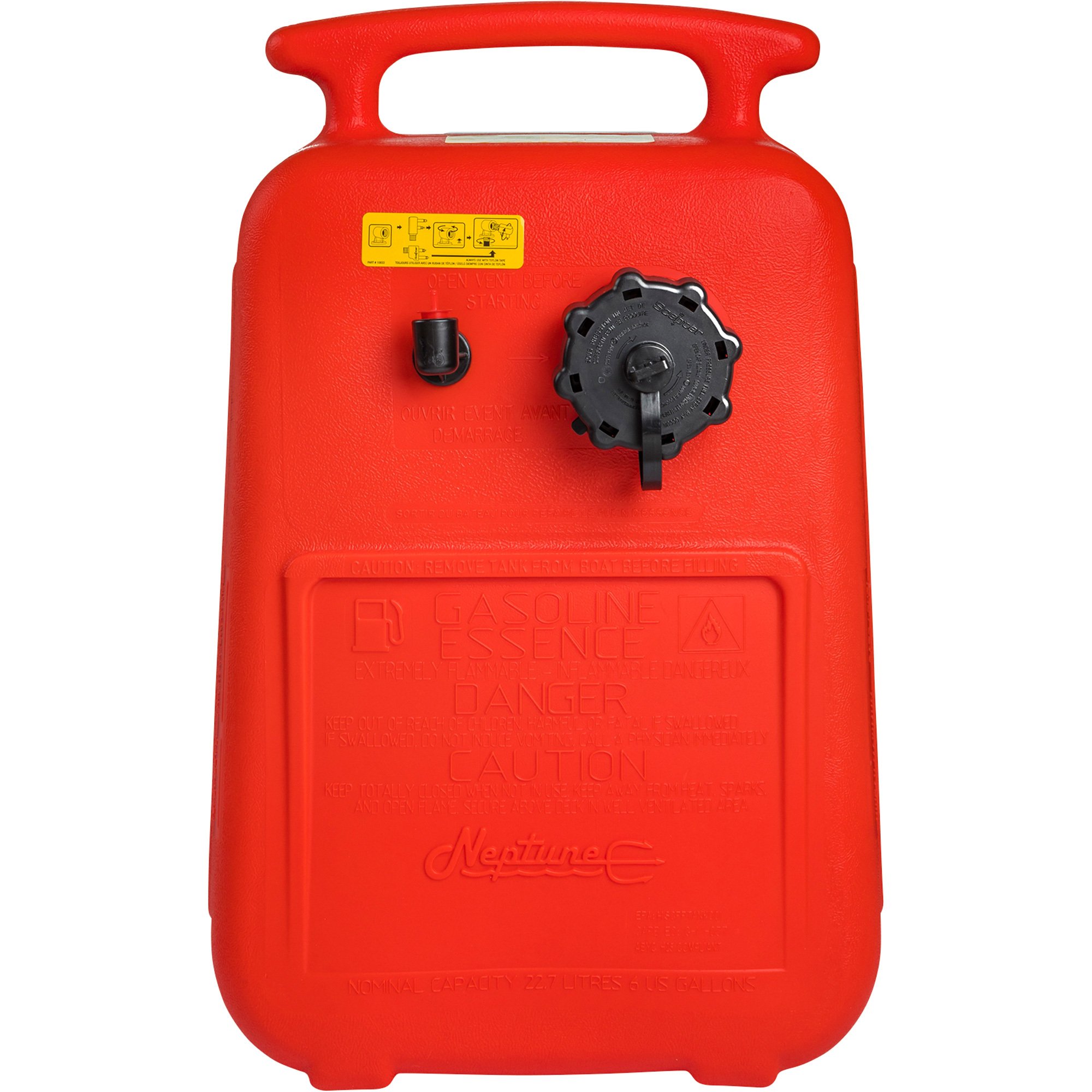 Scepter Marine Neptune Portable Fuel Tank — 6-Gallon, EPA-Compliant ...