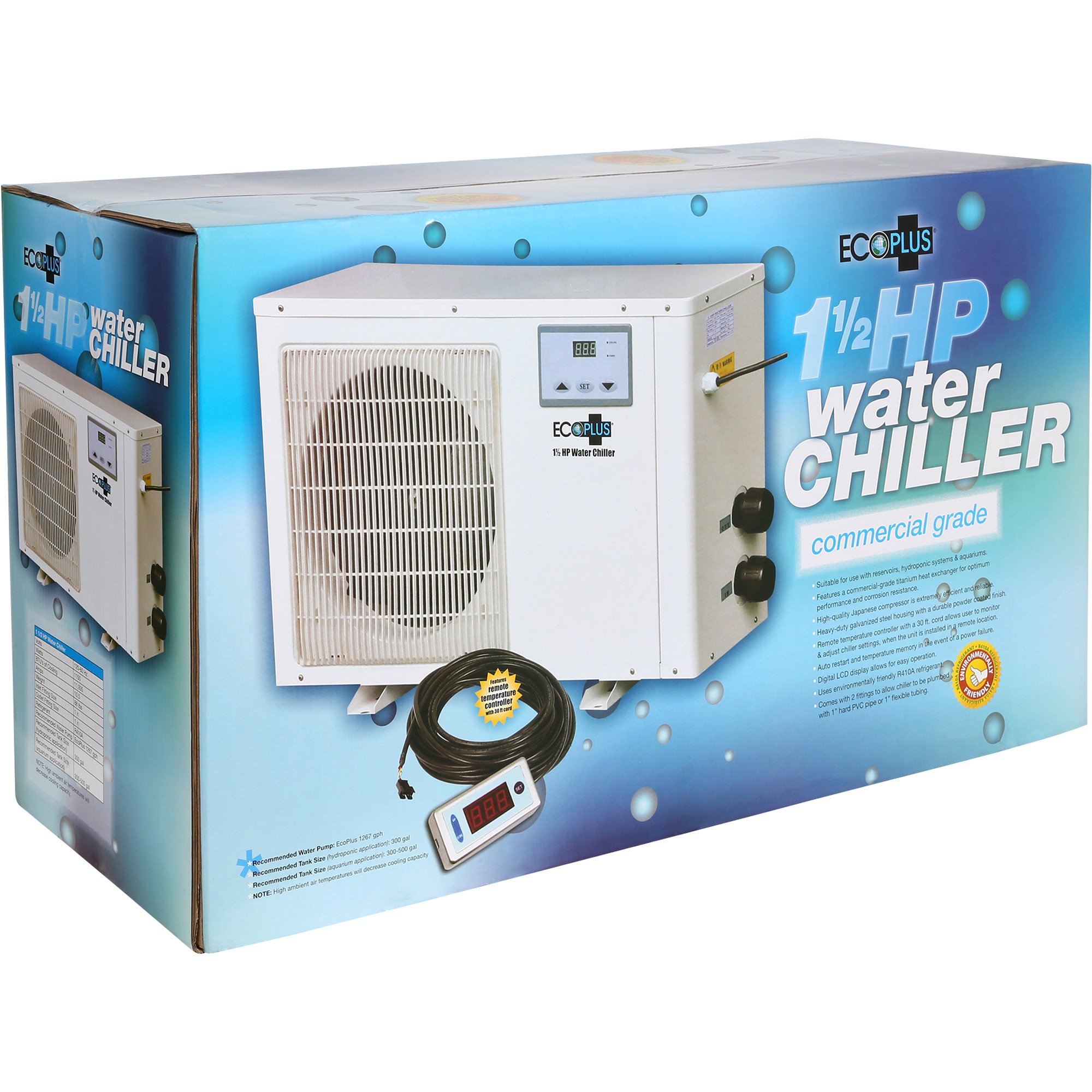 Sunlight Supply EcoPlus Commercial-Grade Water Chiller — 1 1/2 HP ...