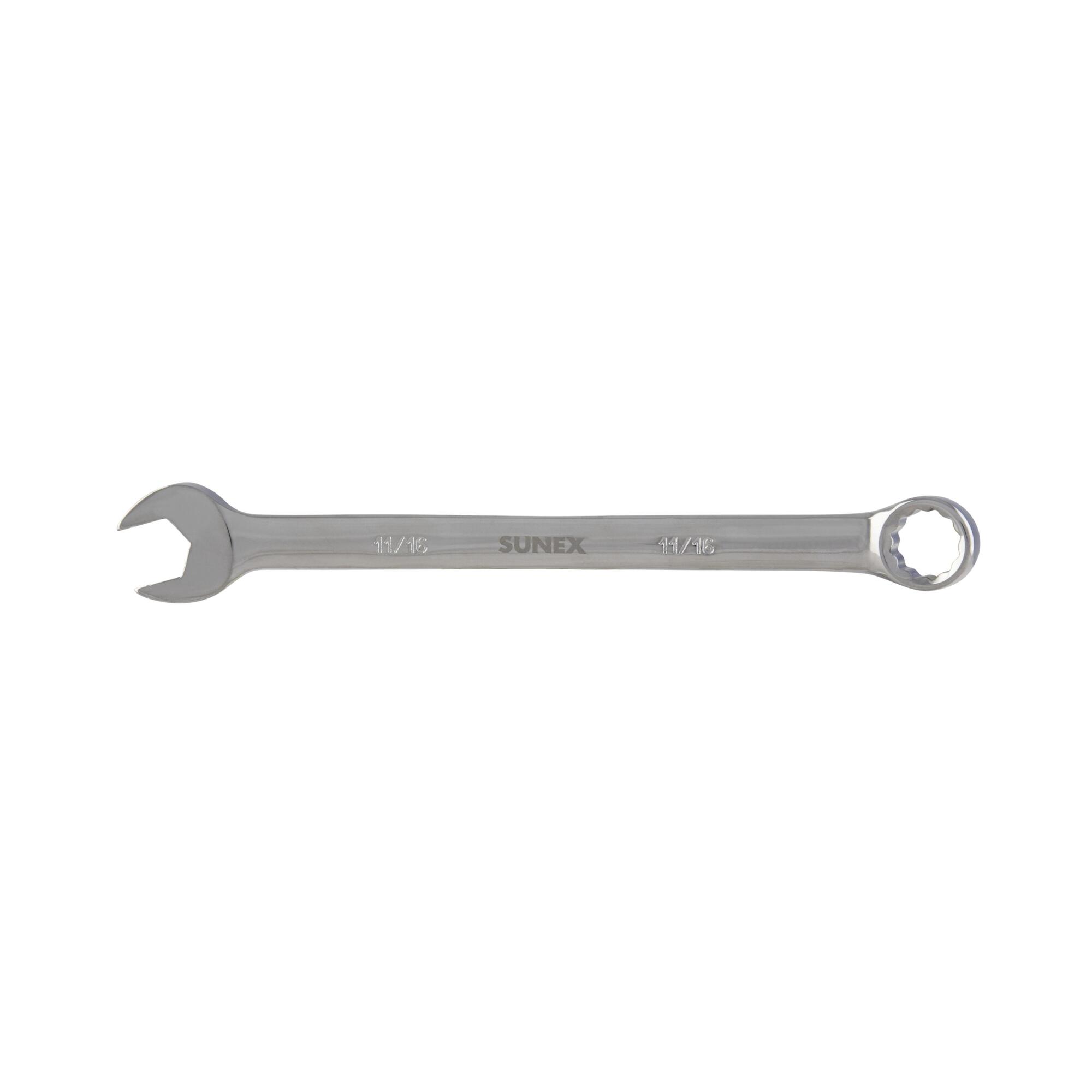 Sunex Tools, 11/16in. Full Polished CombinationWrench, Model# 991522A ...