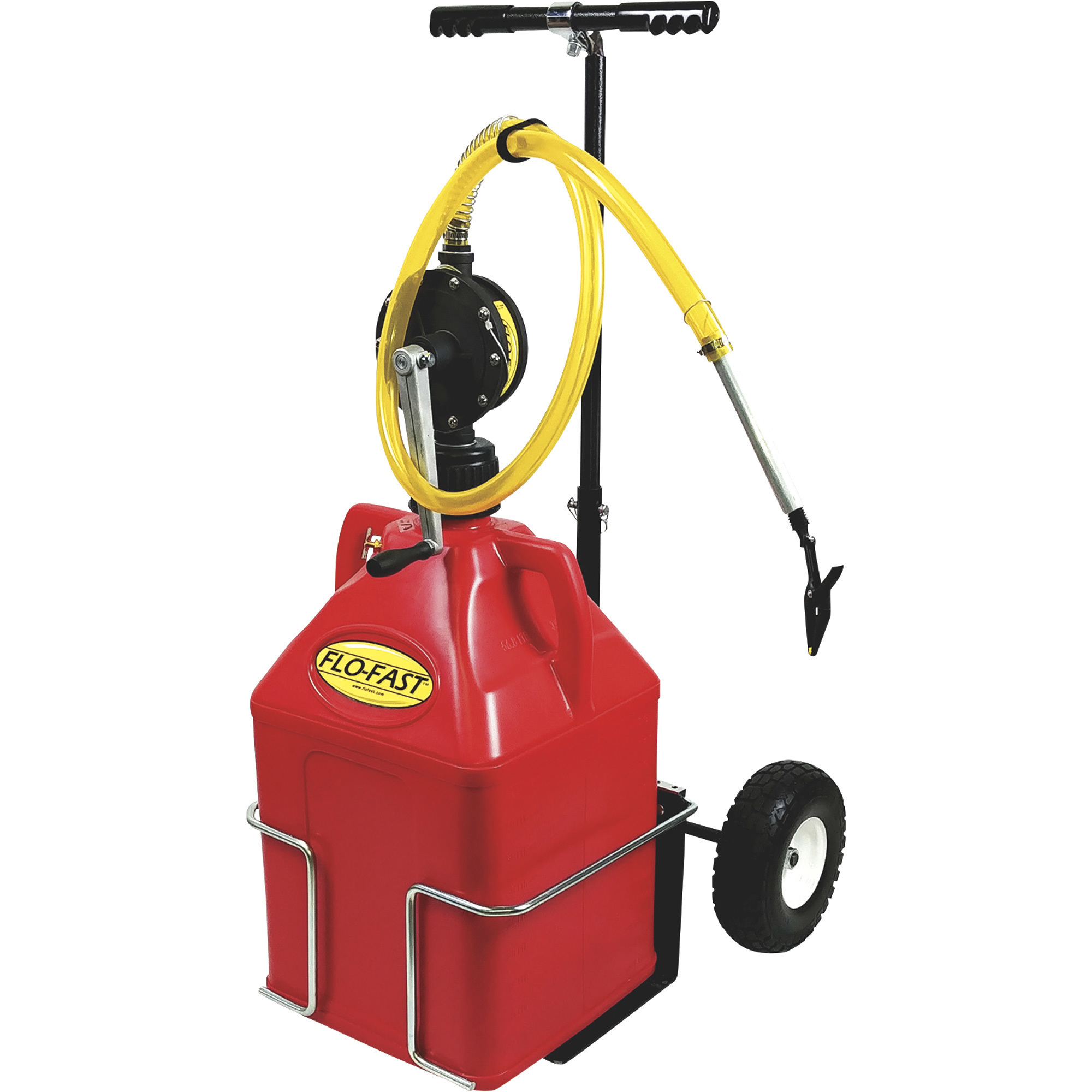 FLO-FAST Gas Container With Pump and Cart, 15-Gallon, Red, For Gasoline ...