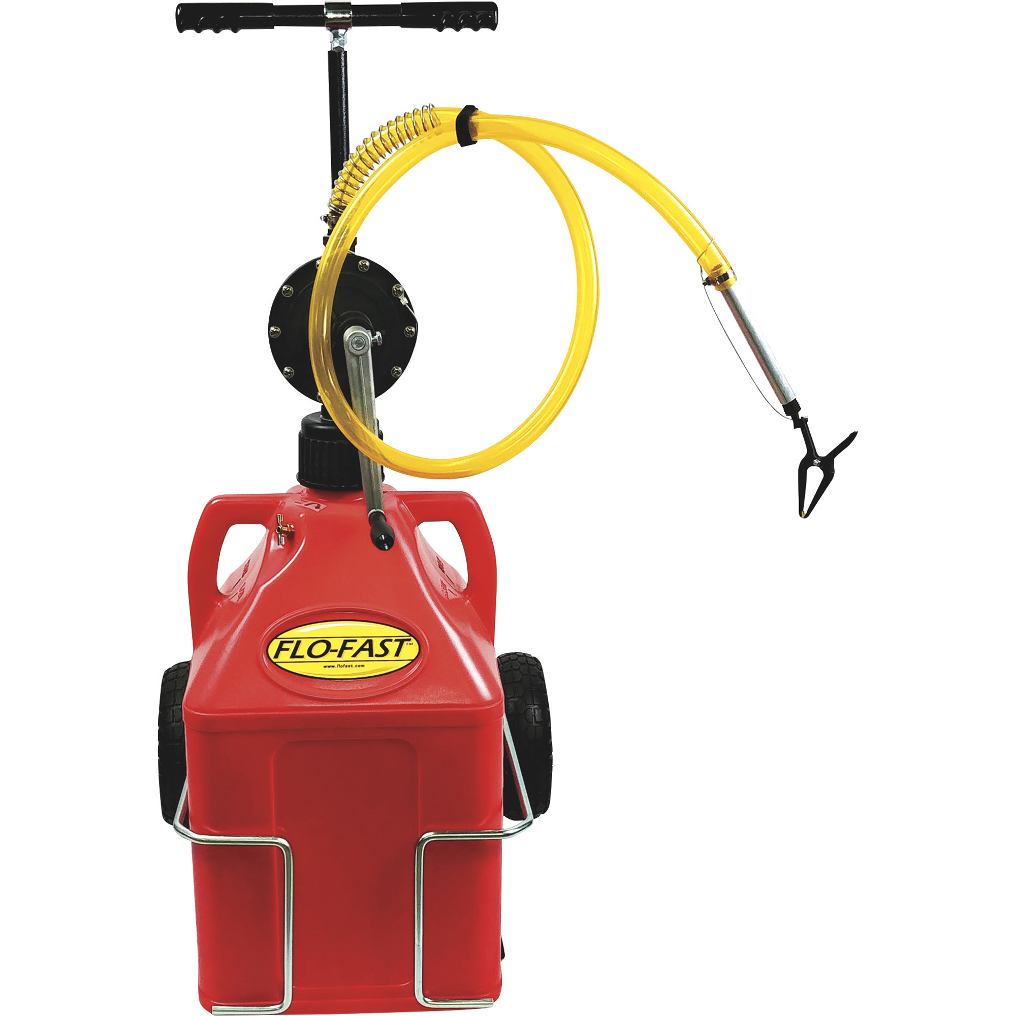 FLO-FAST Gas Container With Pump and Cart, 15-Gallon, Red, For Gasoline ...