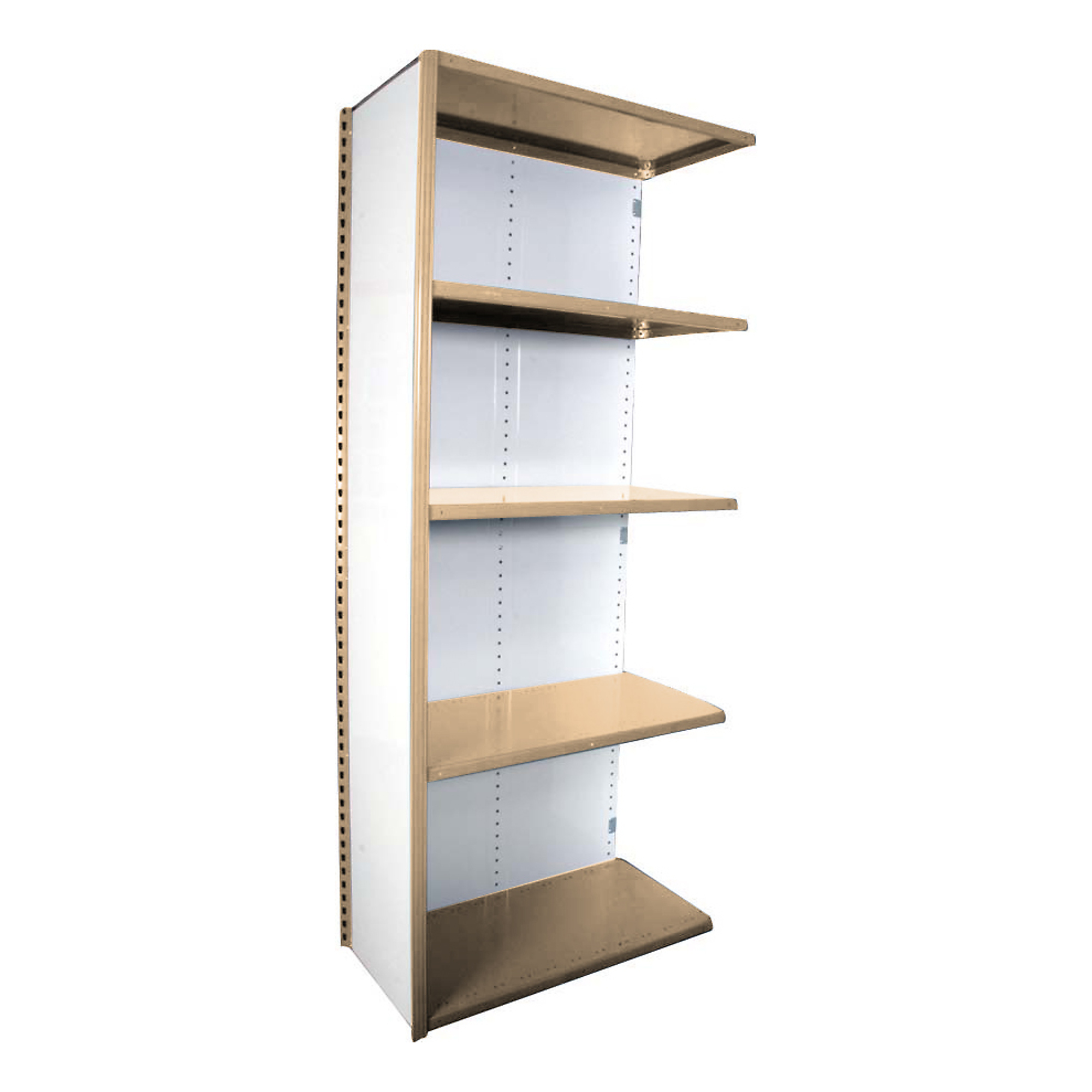 Equipto, VG Shelf Unit- Closed AddOn7x 1x 3- w/8 Shelves, Height 84 in ...