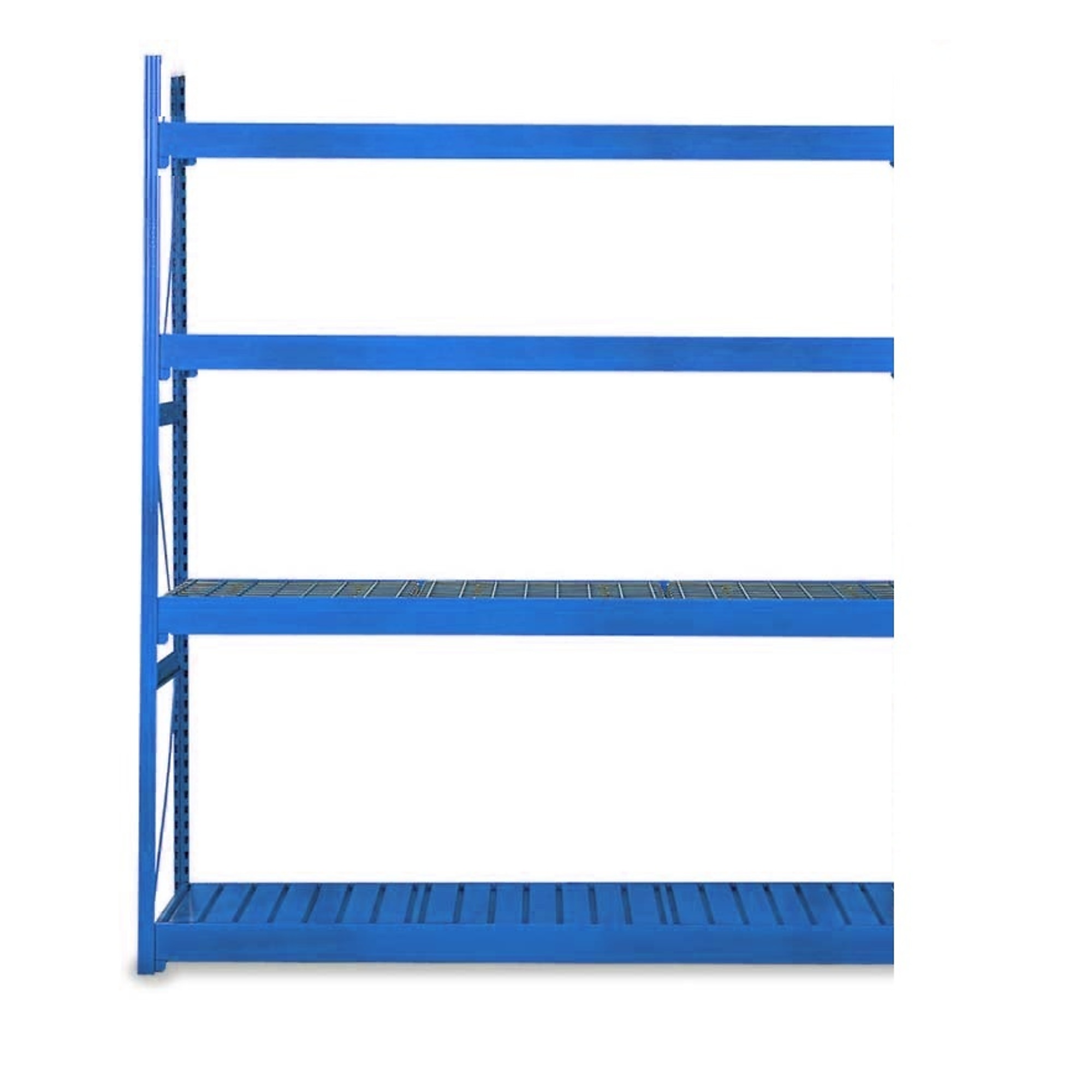 Equipto, VG Rack-AddOn-4lvl-w/corrgtd steel deck 30in.x6ft.x8ft ...