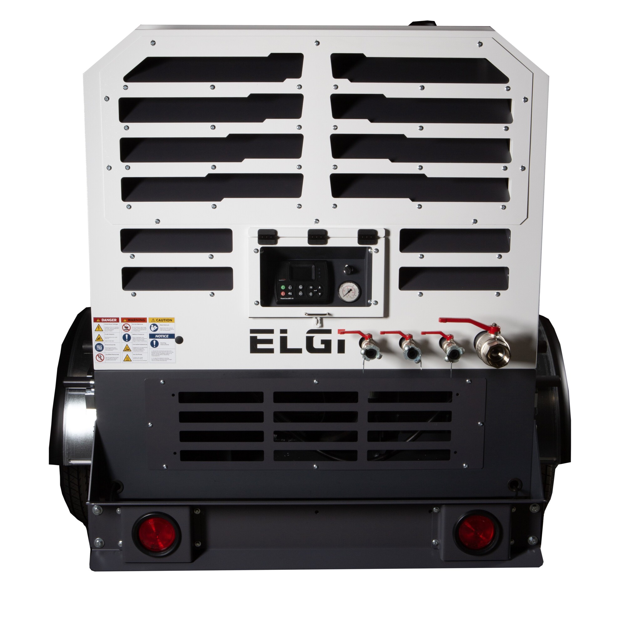 ELGi, Trailer Mount Air Compressor, Horsepower 130 HP, Model# D400T4F-P ...