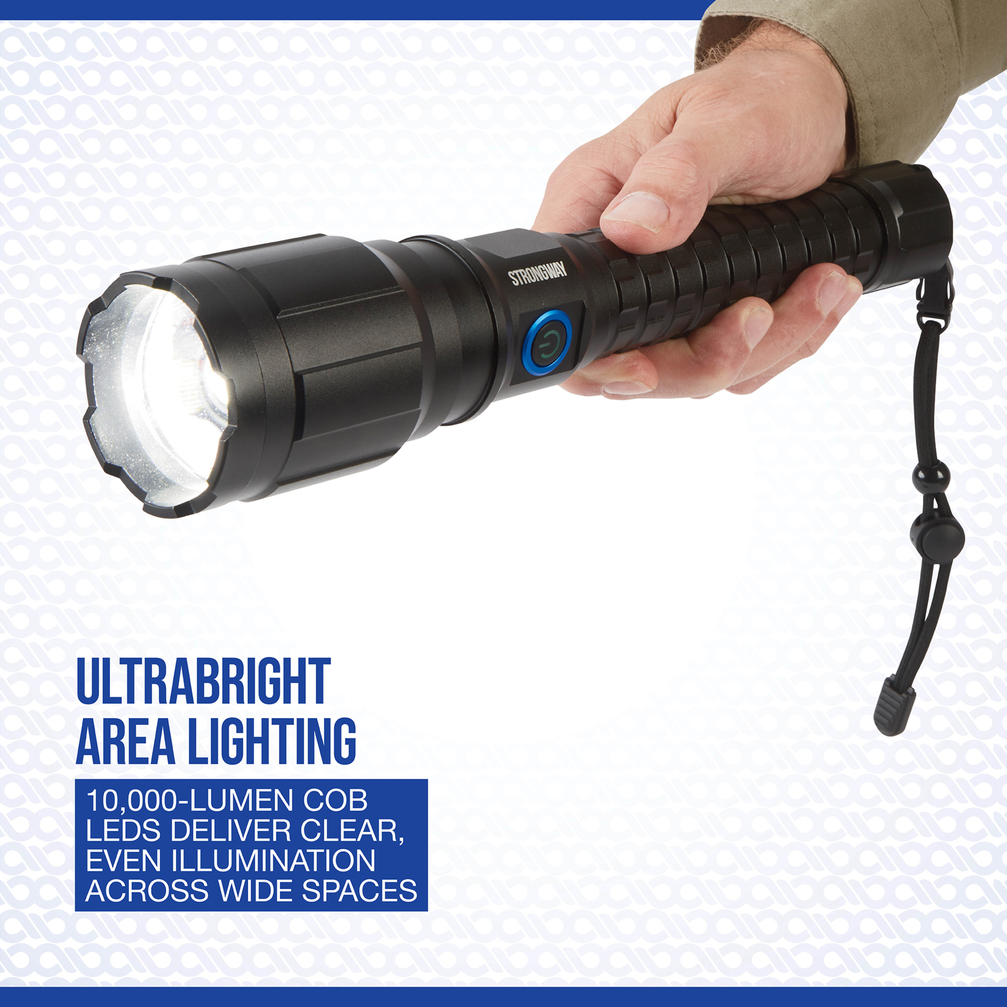Strongway Ultra-Bright Rechargeable LED Flashlight, 10,000 Lumens, 100 ...
