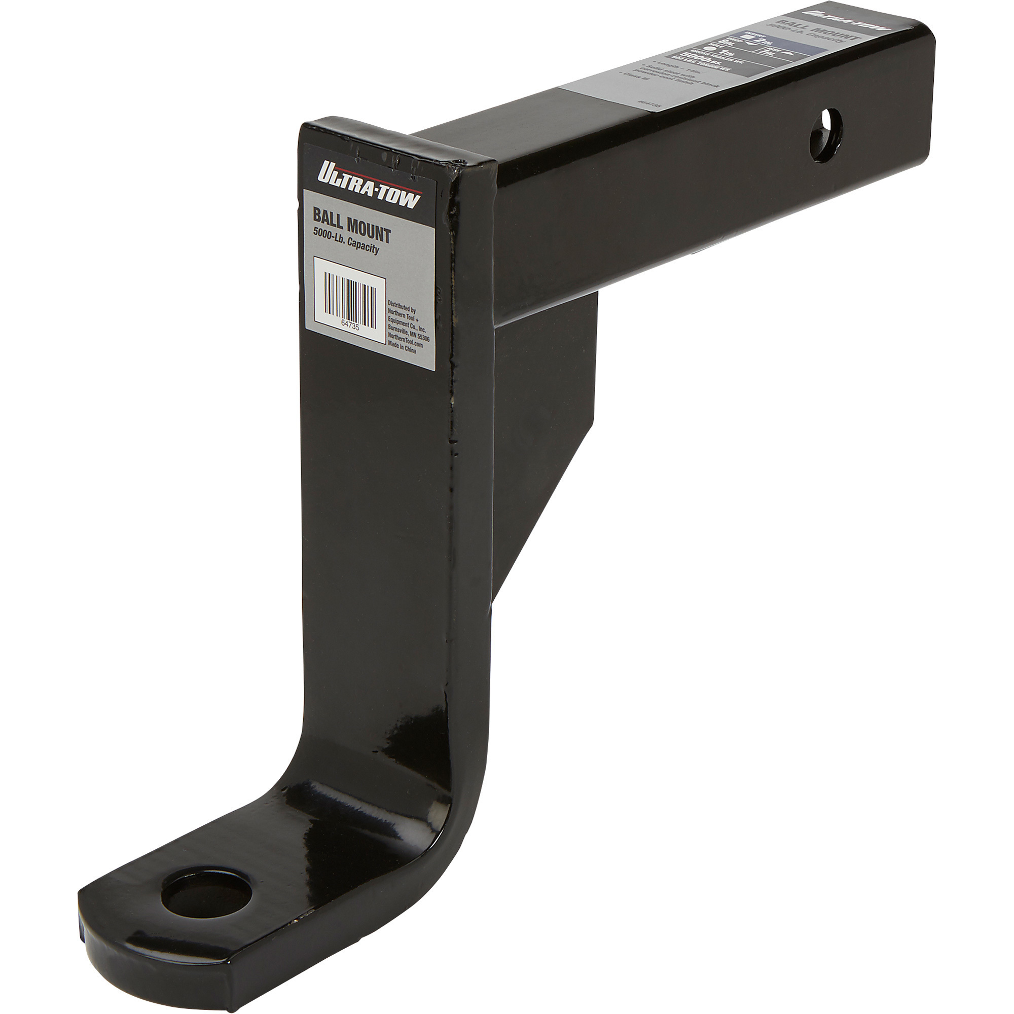 Ultra-Tow Steel Ball Mount, Class III, 8in. Drop, 5000-Lb. Tow Weight ...