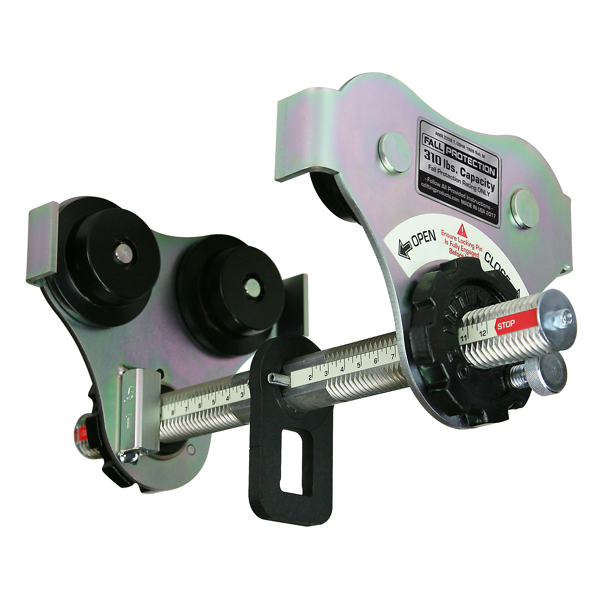 OZ Lifting Products, 1 Ton Fall Protection Manual Trolley, Capacity 310 ...