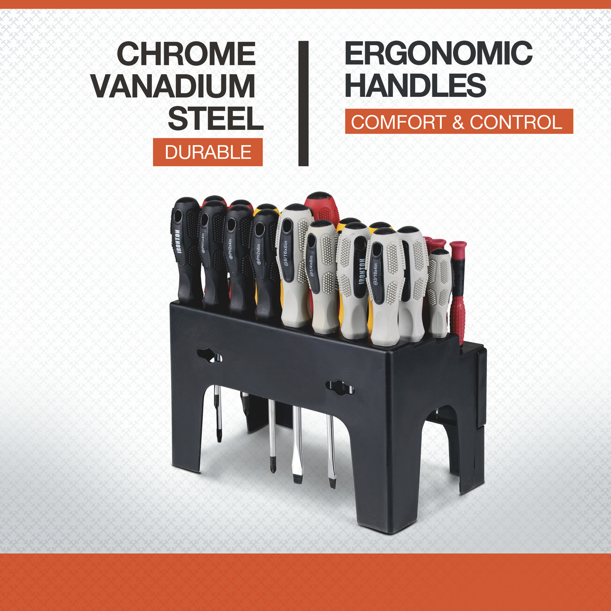 Ironton Screwdriver Set with Rack, 100-Pc. | Northern Tool