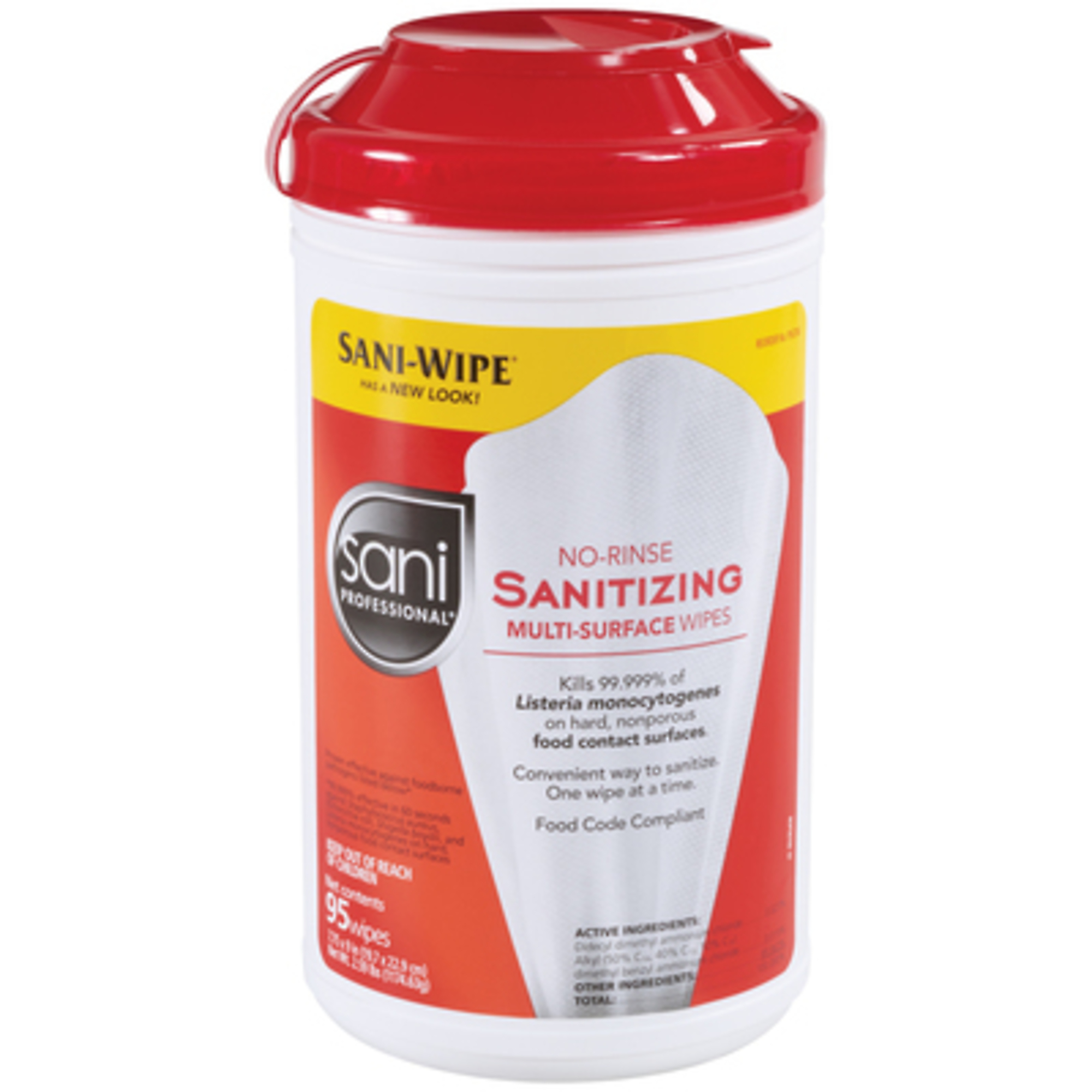 Sani-Wipe Sanitizing Wipes - 95 Count 6/CS, Color Family White ...