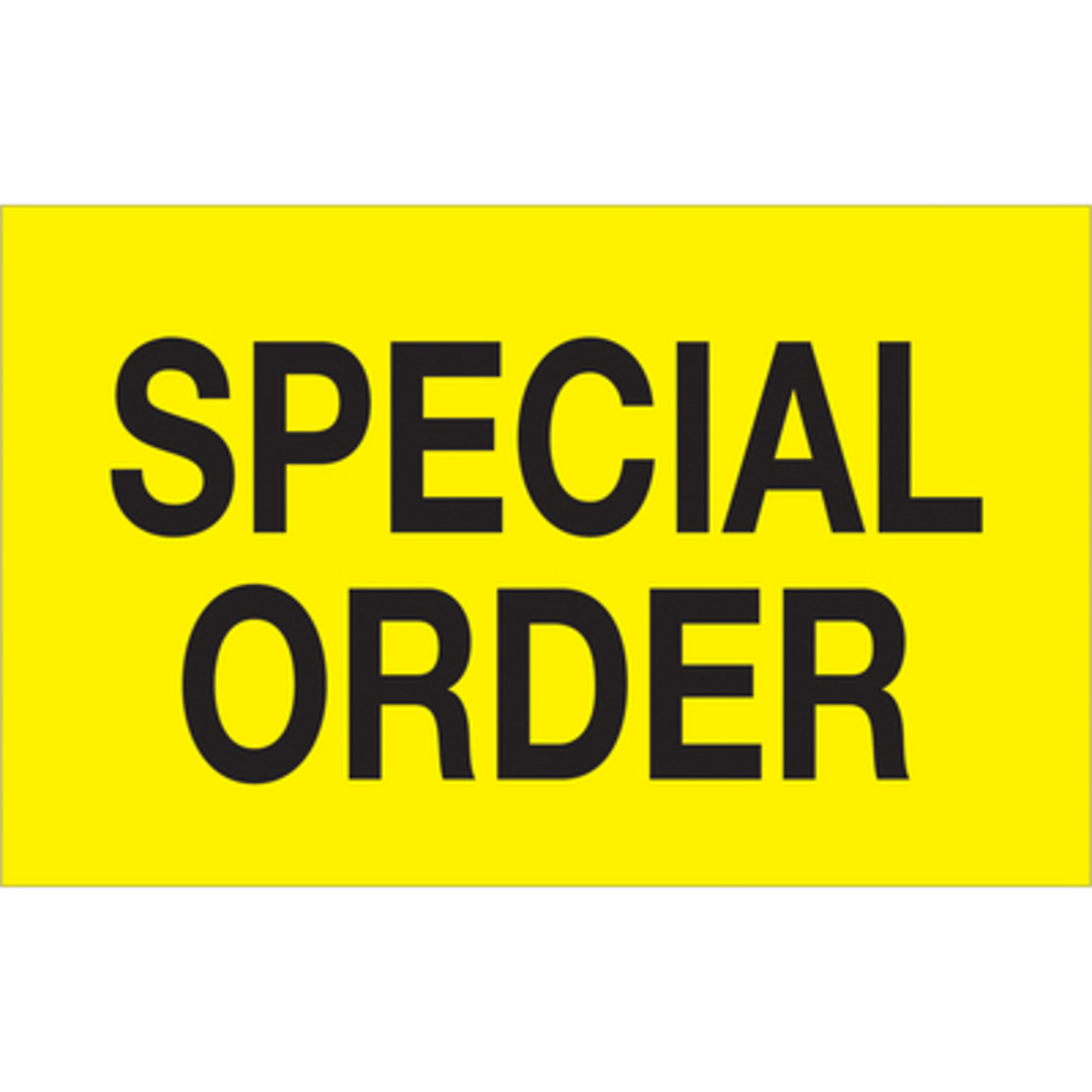 1 1/4 x 2in. - \"Spec Order (Fluo Yello Label 500/CS, Model# DL1167 ...