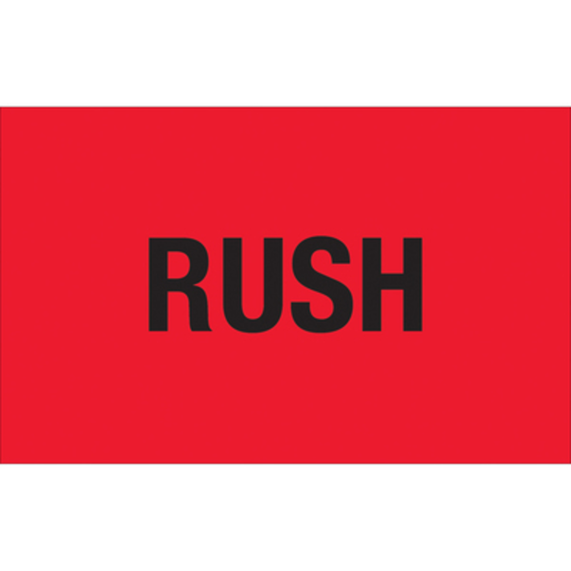 1 1/4 x 2in. - \"Rush (Fluo Red) Label 500/CS, Model# DL1367 | Northern ...