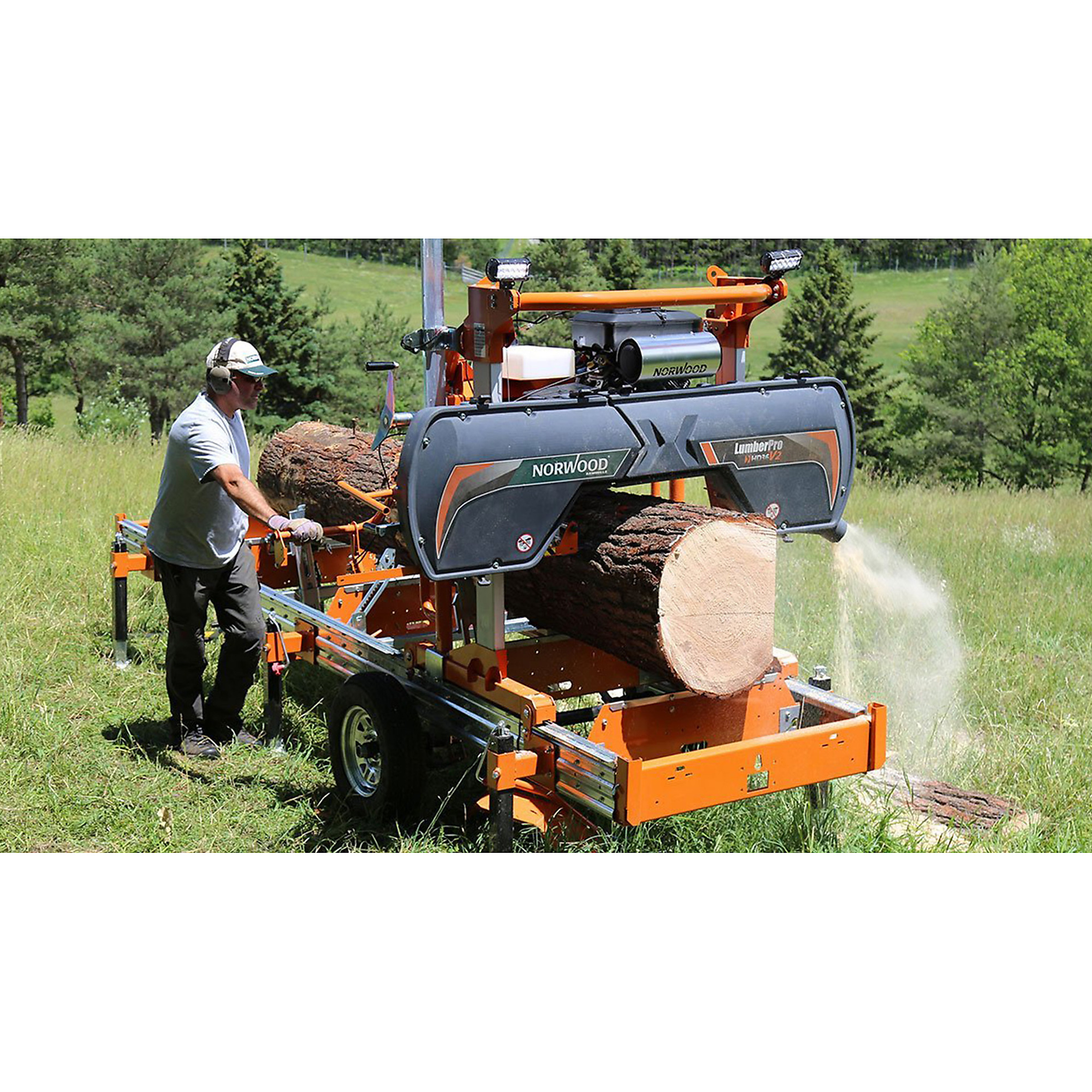 Norwood Sawmills, HD36V2 Portable Sawmill 27HP Honda E-start, Model ...