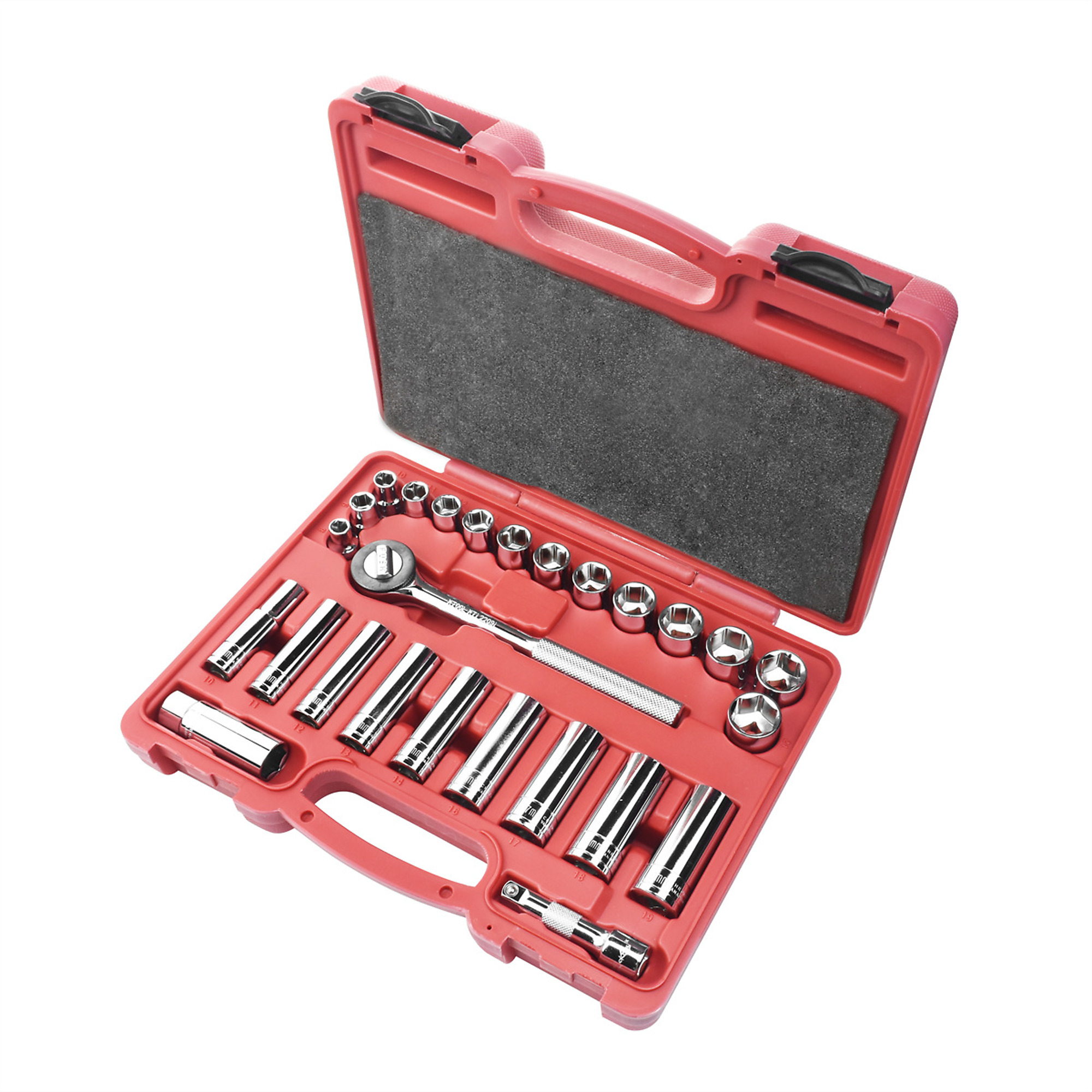 K-Tool International, Socket Set 3/8in. Dr 26 Piece Metric, Pieces (qty ...